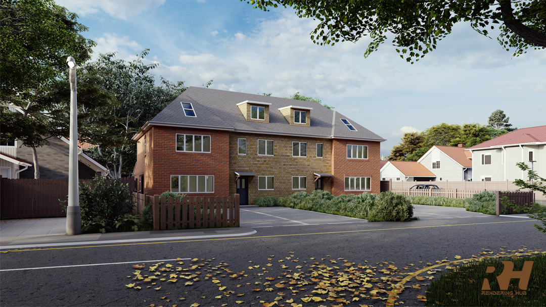 Residential Exterior Rendering by Rendering Hub - Architizer