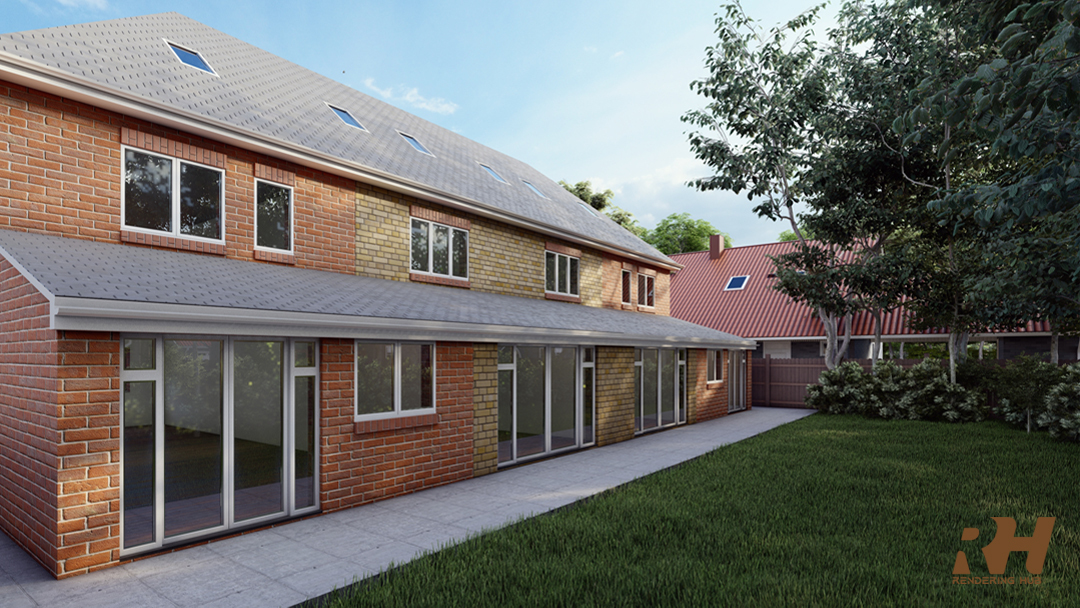 Residential Exterior Rendering by Rendering Hub - Architizer