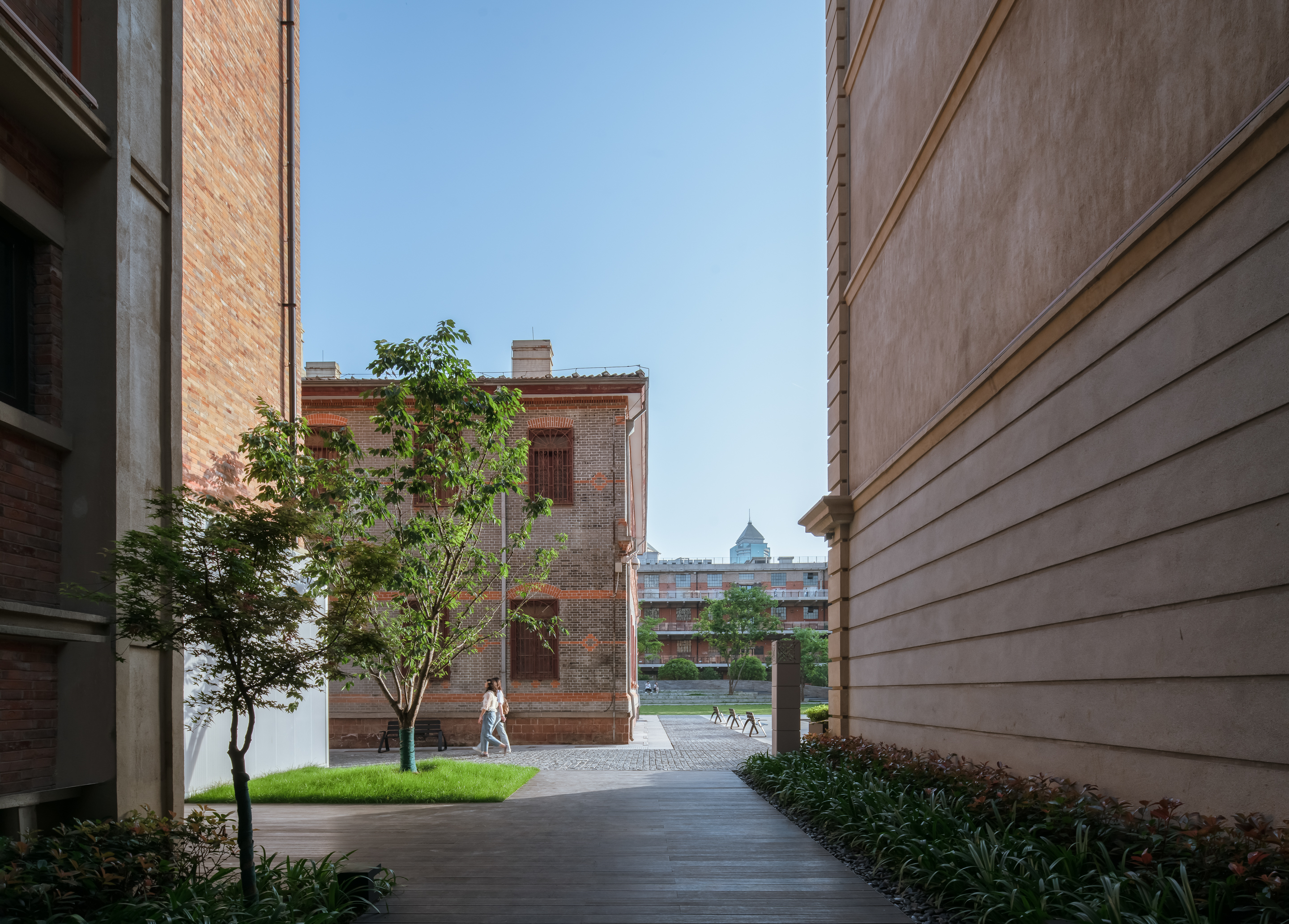 Design of landscape and indoor public area of century-old historic ...