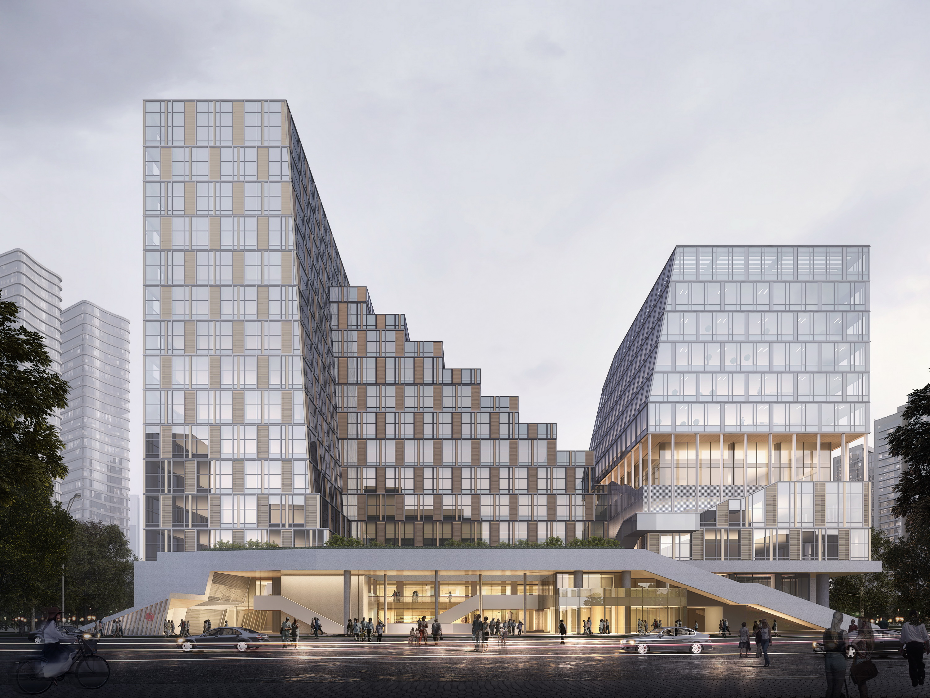 Wujiang Road Metro TOD by GOA (Group of Architects) - Architizer