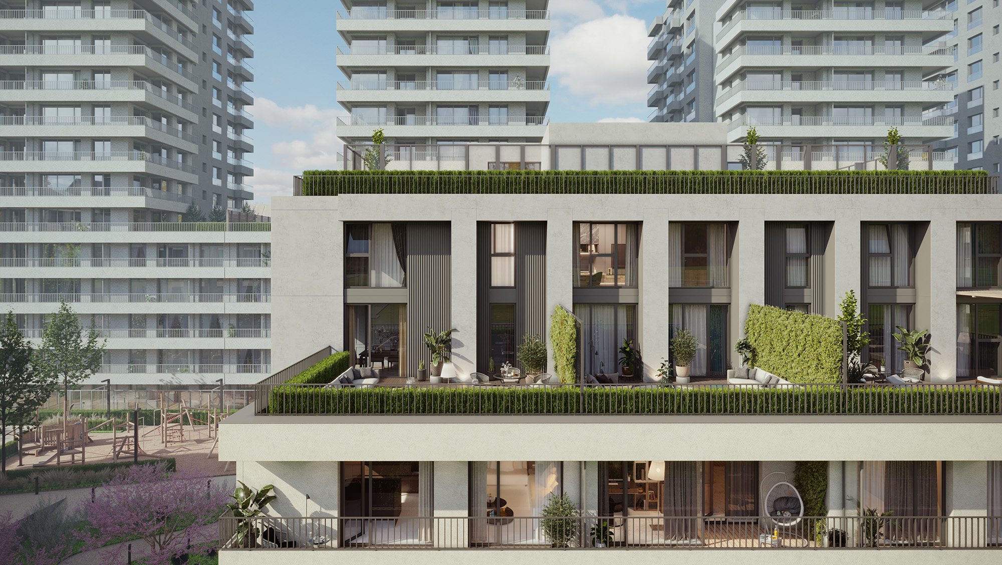 Aviator: a quarter on the site of the city airport by Brusnika - Architizer