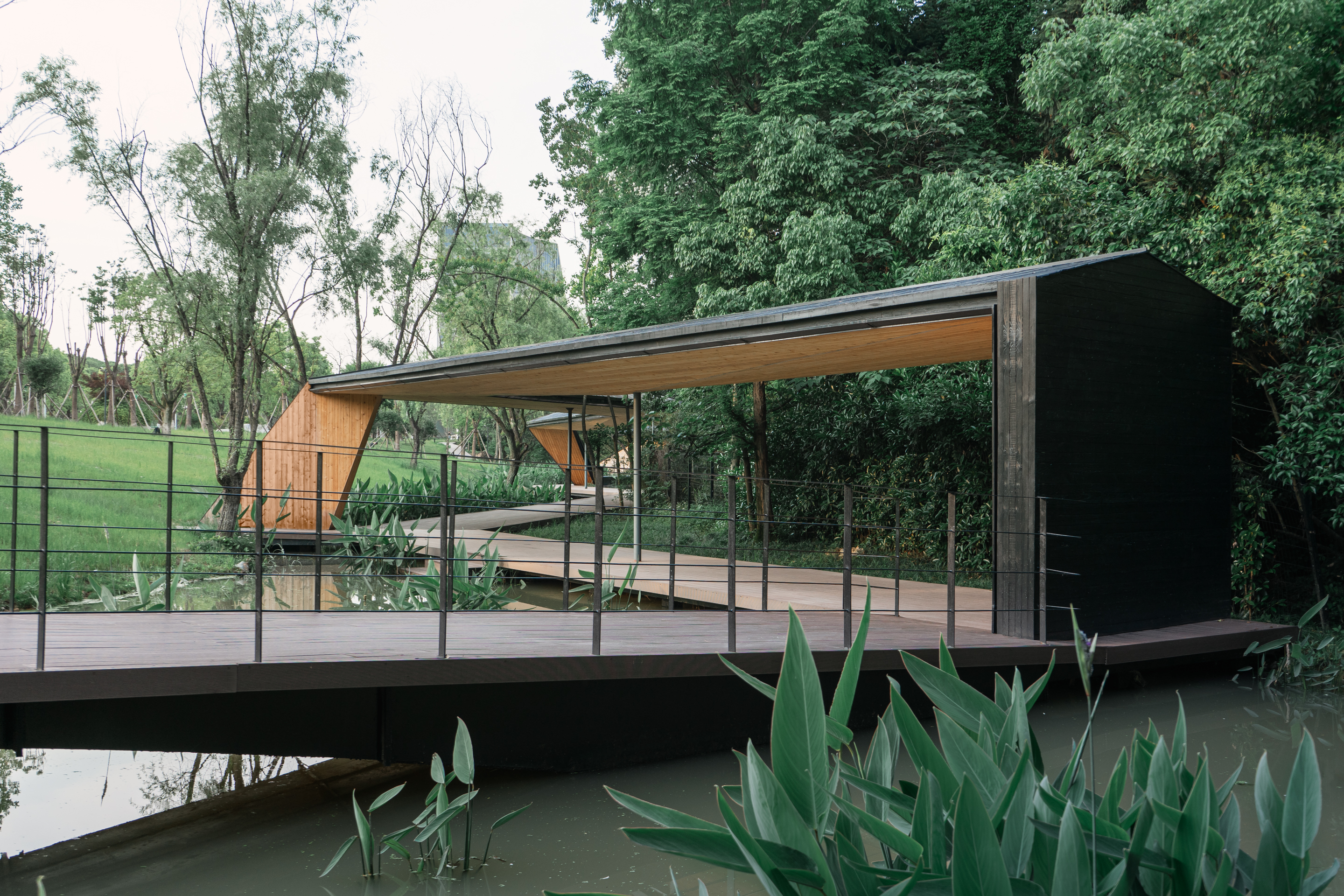 Floating Cornice on the Brook by line+ studio - Architizer