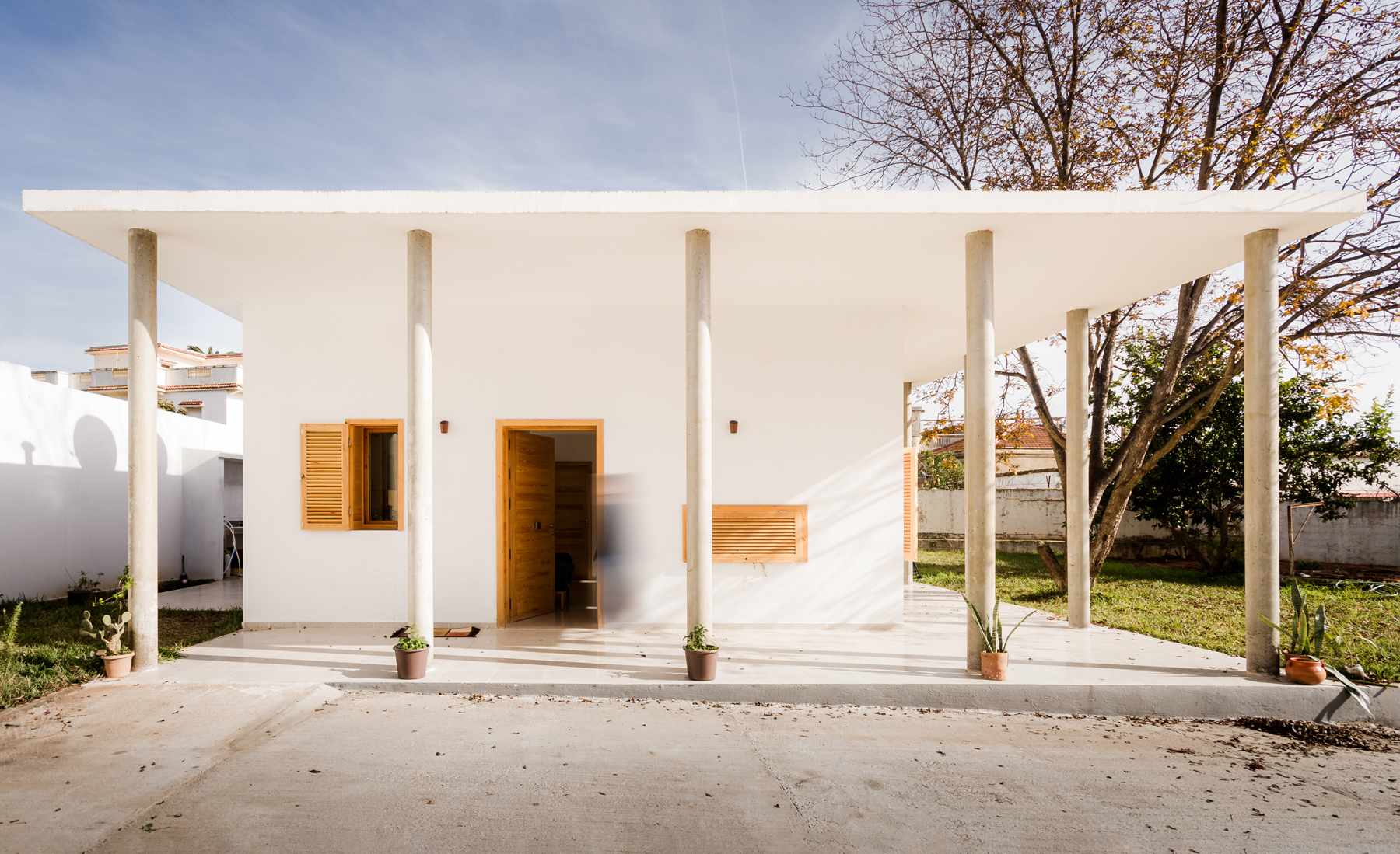 The Colonnade House by Atelier Messaoudi Architectes - Architizer