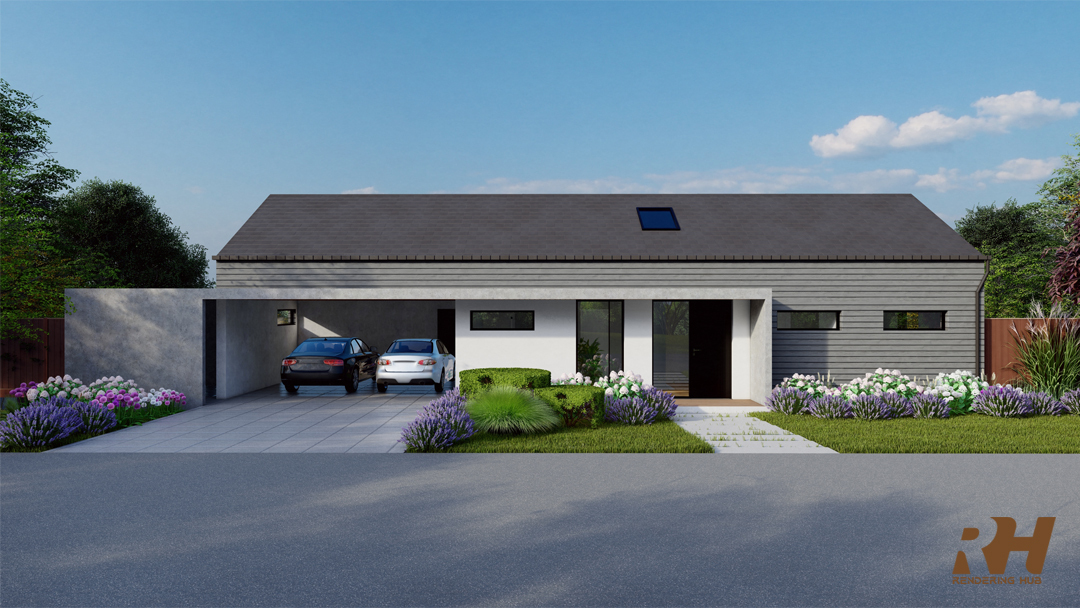 Residential House Redesign & 3D Rendering by Rendering Hub - Architizer