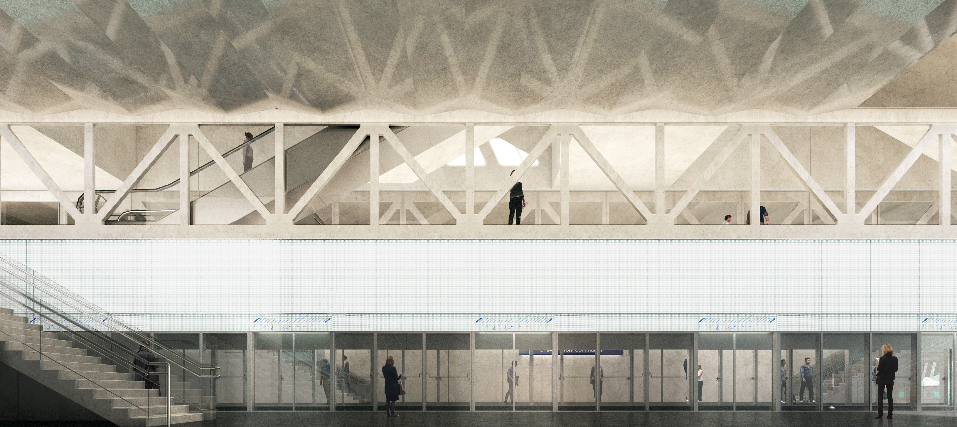 CHEVILLY TROIS COMMUNES TRAIN STATION, GRAND PARIS EXPRESS by Franklin ...