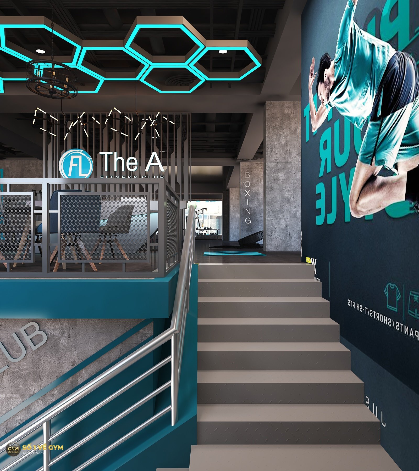The A Fitness Club by GYMdesign - Fitness Center 3D - Architizer