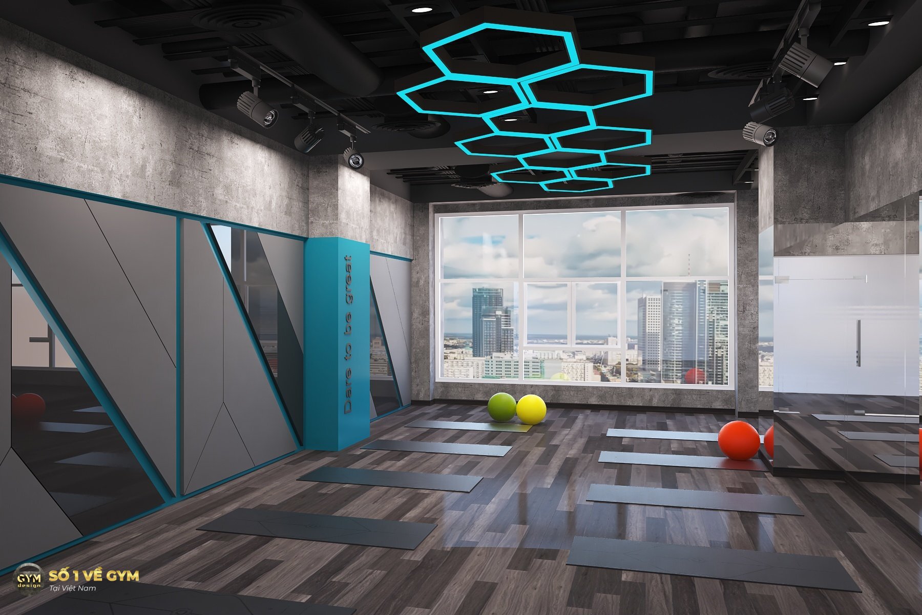 The A Fitness Club by GYMdesign - Fitness Center 3D - Architizer