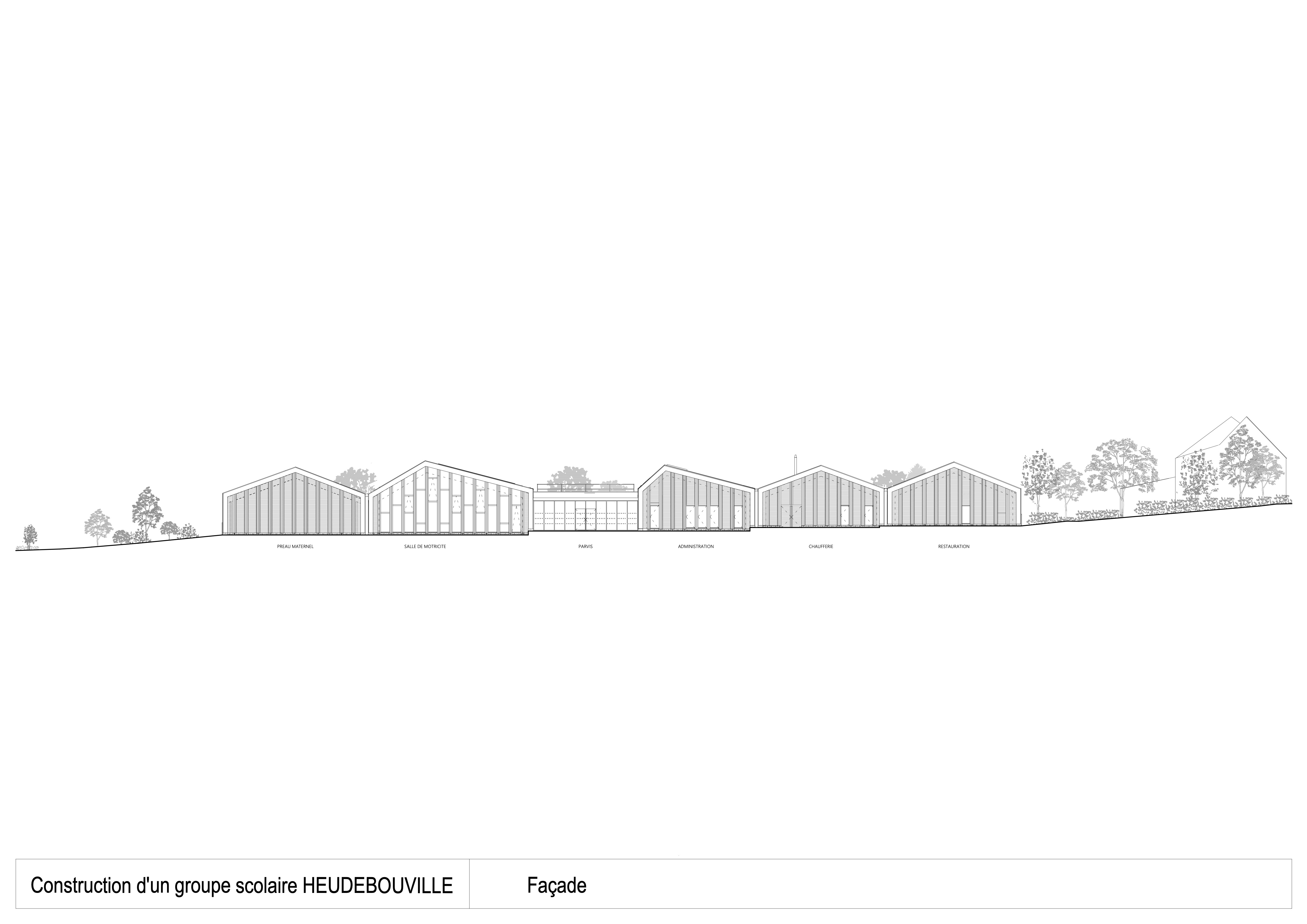 Contemporary archetype for the school of Heudebouville by HEMAA ...