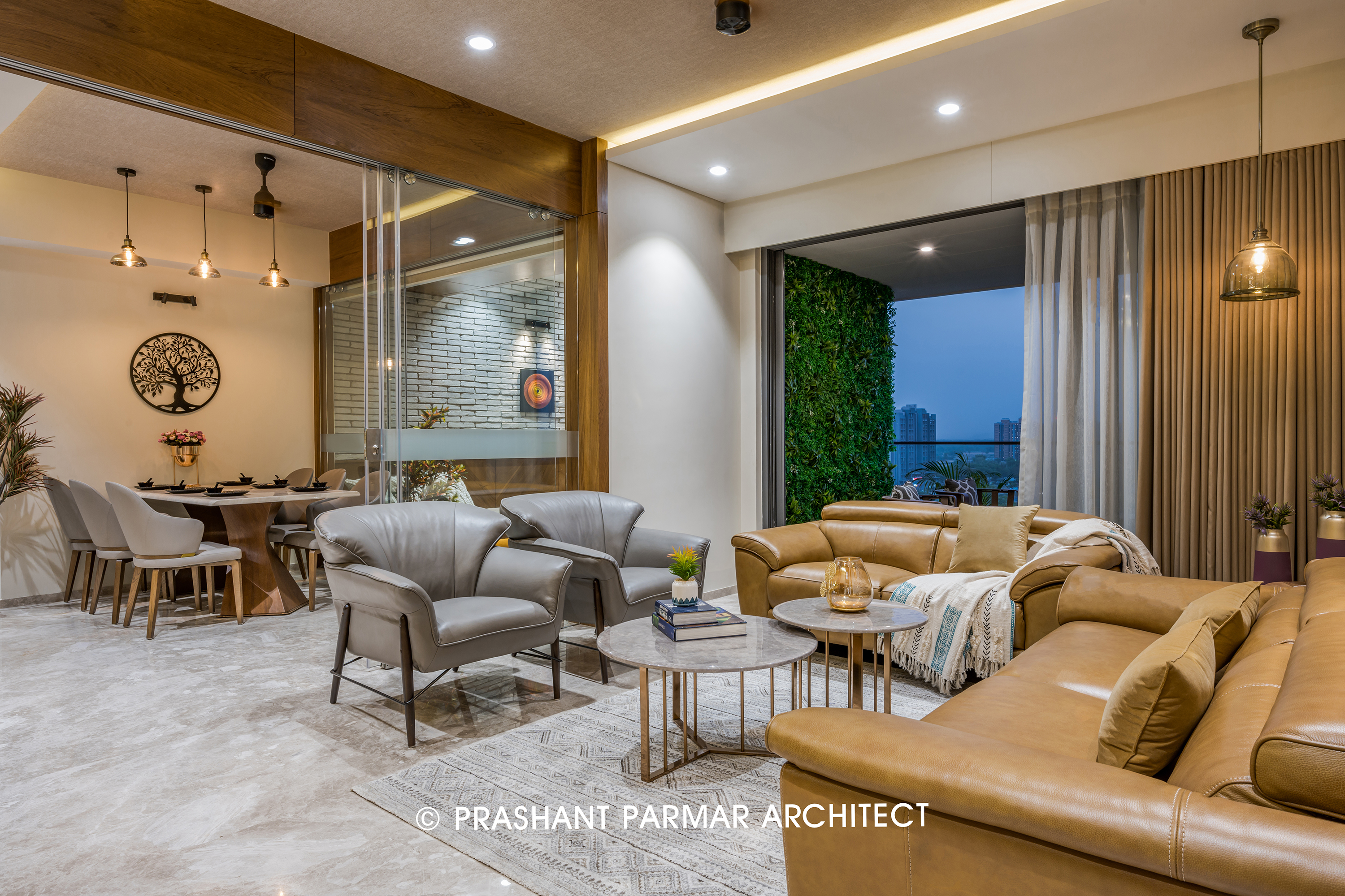 Apartment Interior At Swati Crimson In Ahmedabad by Prashant Parmar ...