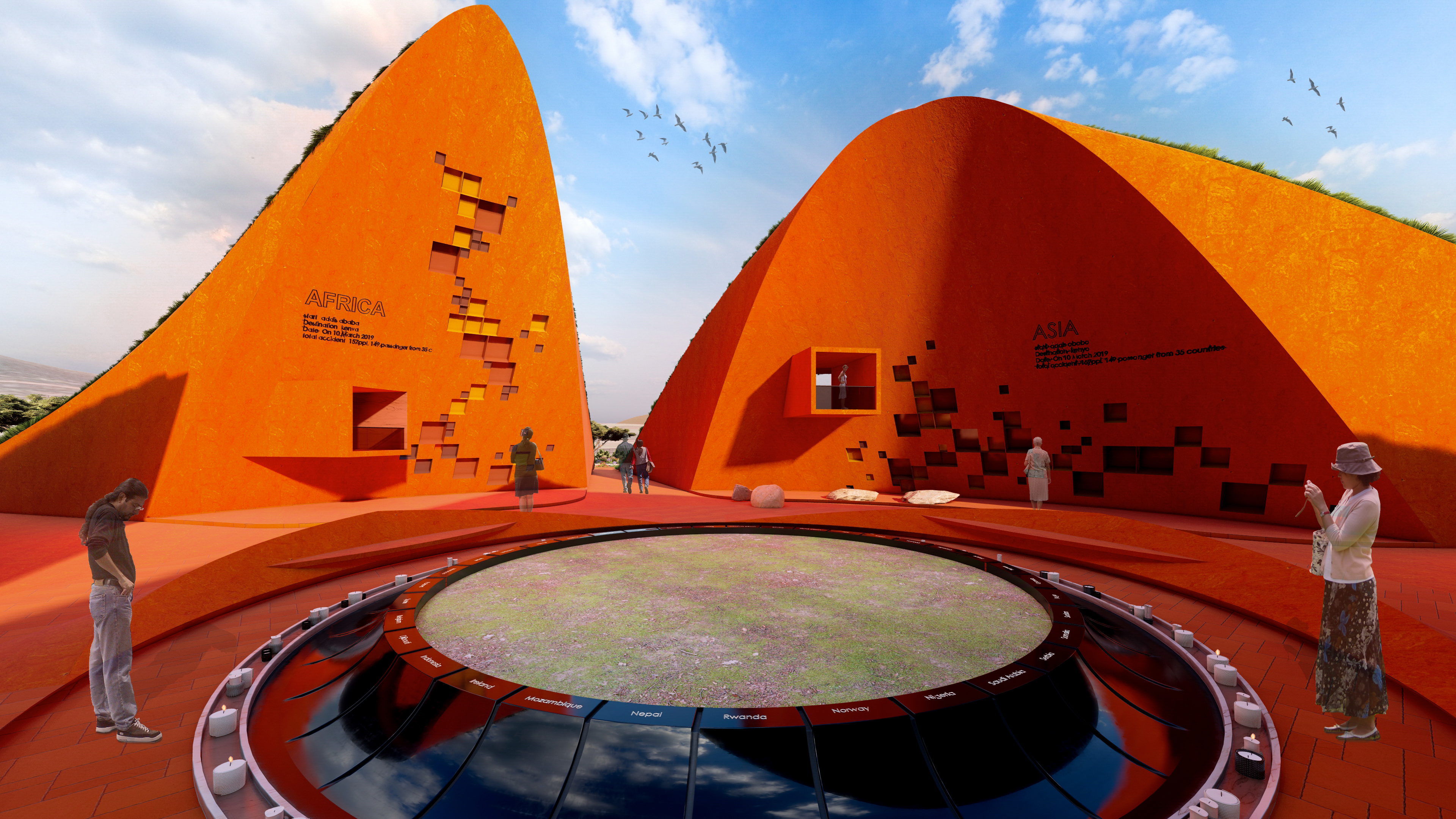 ET Flight 302 Crash Site Memorial Monument & Park Design International ...