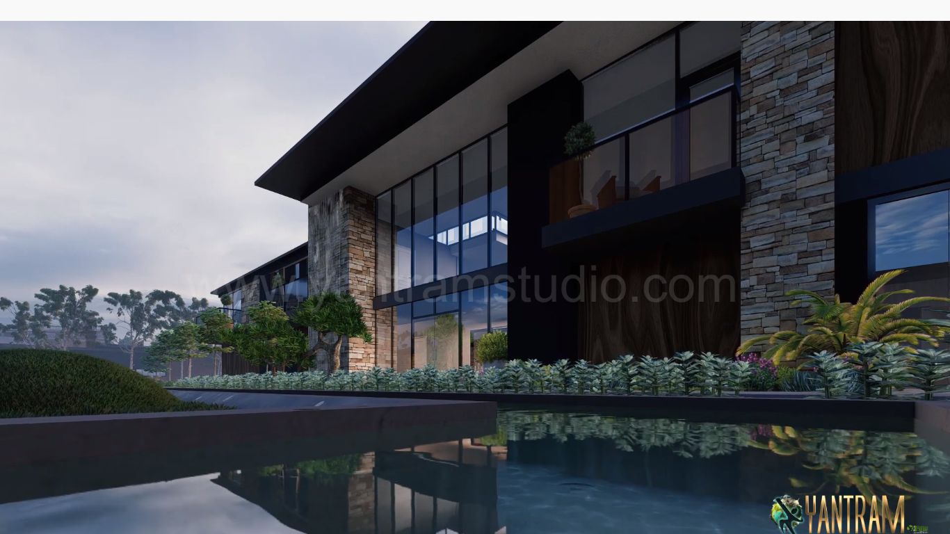 3d exterior rendering services of Amazing Villa by architectural design ...