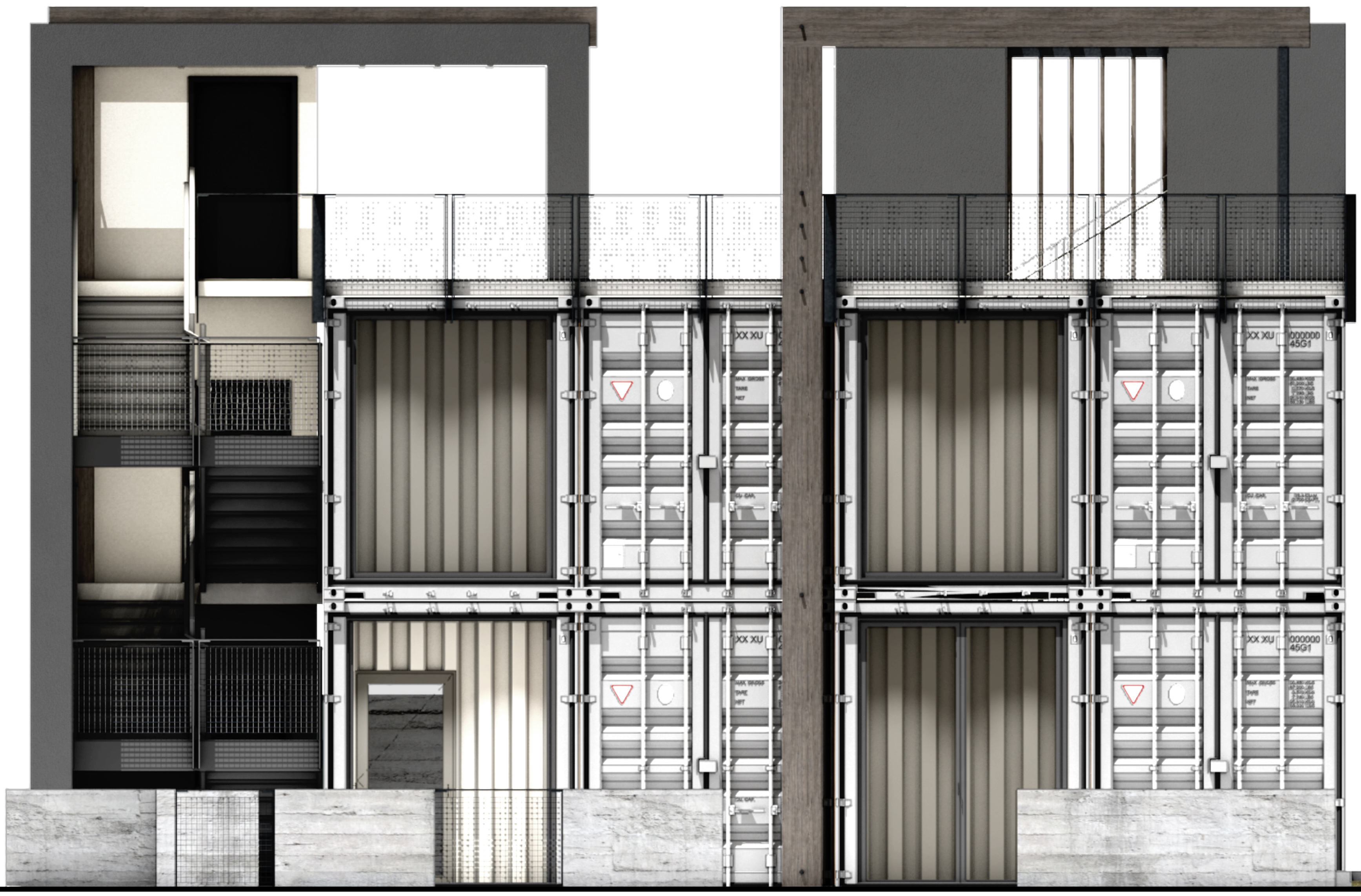 Mixed-Use Commercial Shipping Container by AB design studio, inc ...