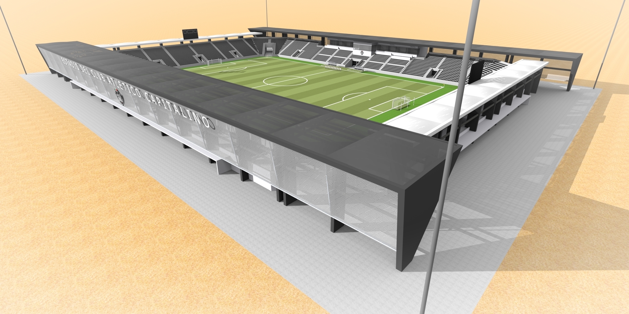 MODULAR STADIUM IN MEXICO CITY by JAVIER GARCIA ALDA architect - Architizer