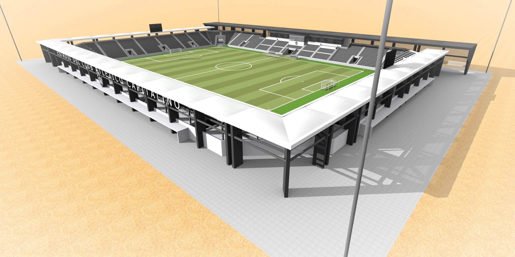 MODULAR STADIUM IN MEXICO CITY by JAVIER GARCIA ALDA architect - Architizer