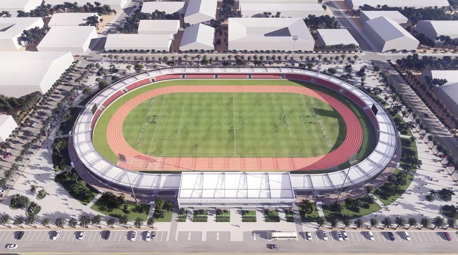 MODULAR STADIUM IN SURINAME by JAVIER GARCIA ALDA architect - Architizer