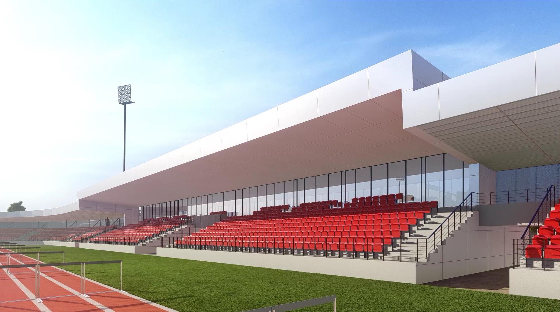 MODULAR STADIUM IN SURINAME by JAVIER GARCIA ALDA architect - Architizer