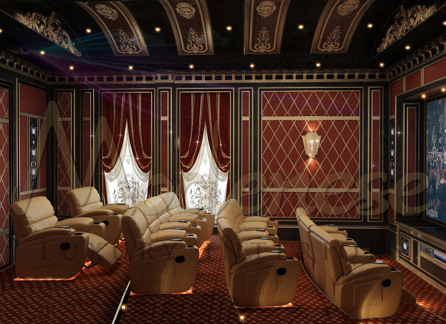 Best Idea For Cinema Home by MODENESE Luxury Interiors - Architizer