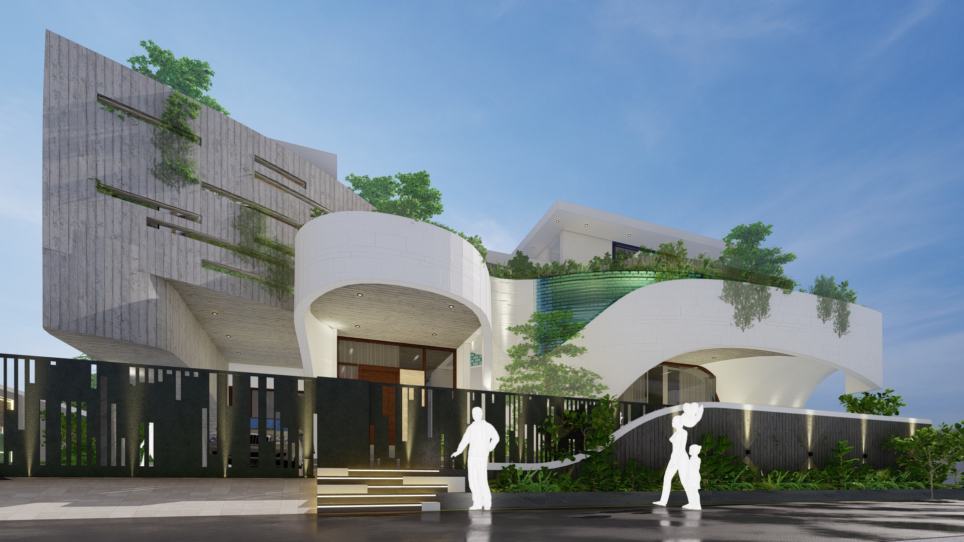 DR.KRISHNAMOORTHY RESIDENCE AT SATHYAMANAGALAM by Murali Architects ...