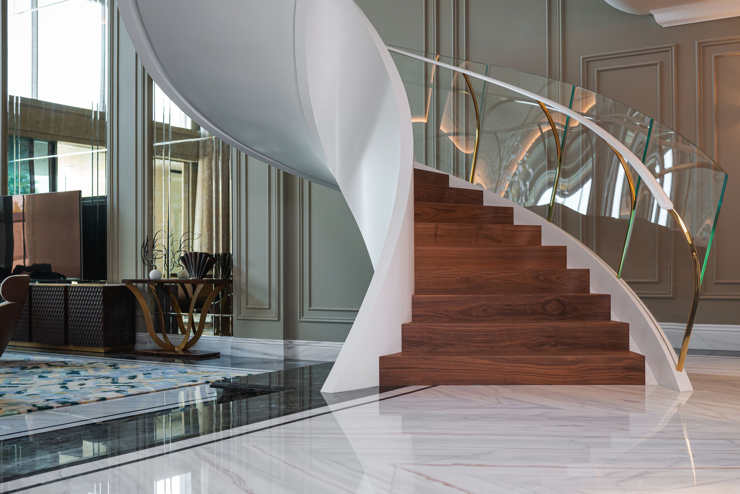22Carat, Dubai, helical feature stair by Siller Stairs - Architizer