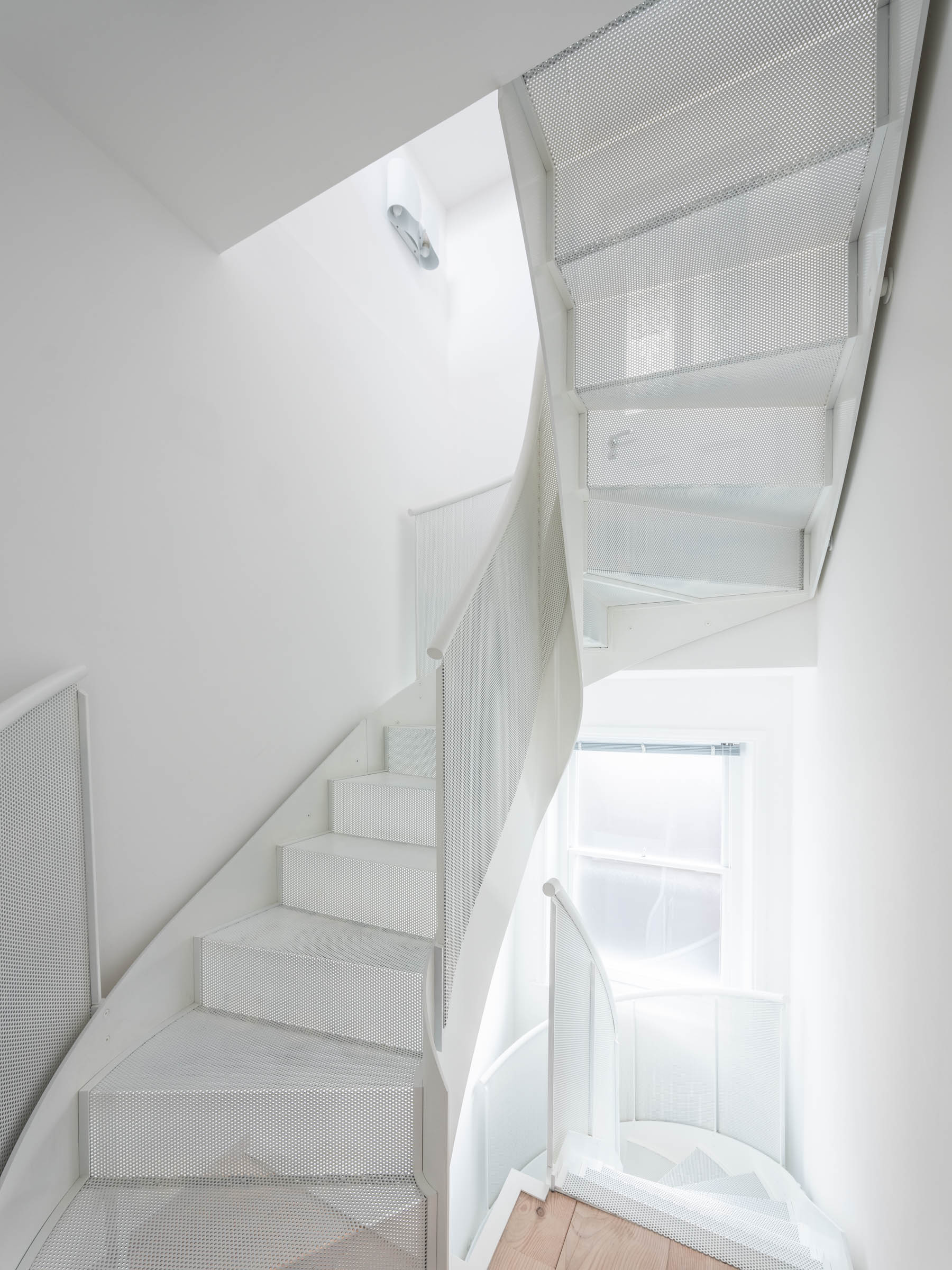 Tottanham Street, London, perforated steel mesh stairs by Siller Stairs ...