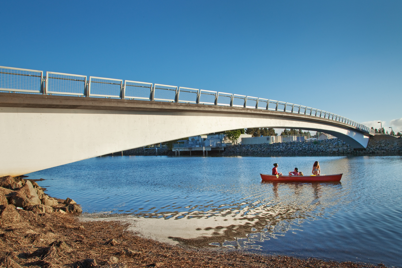 Rose Creek Bikeway Bridge by Safdie Rabines Architects - Architizer
