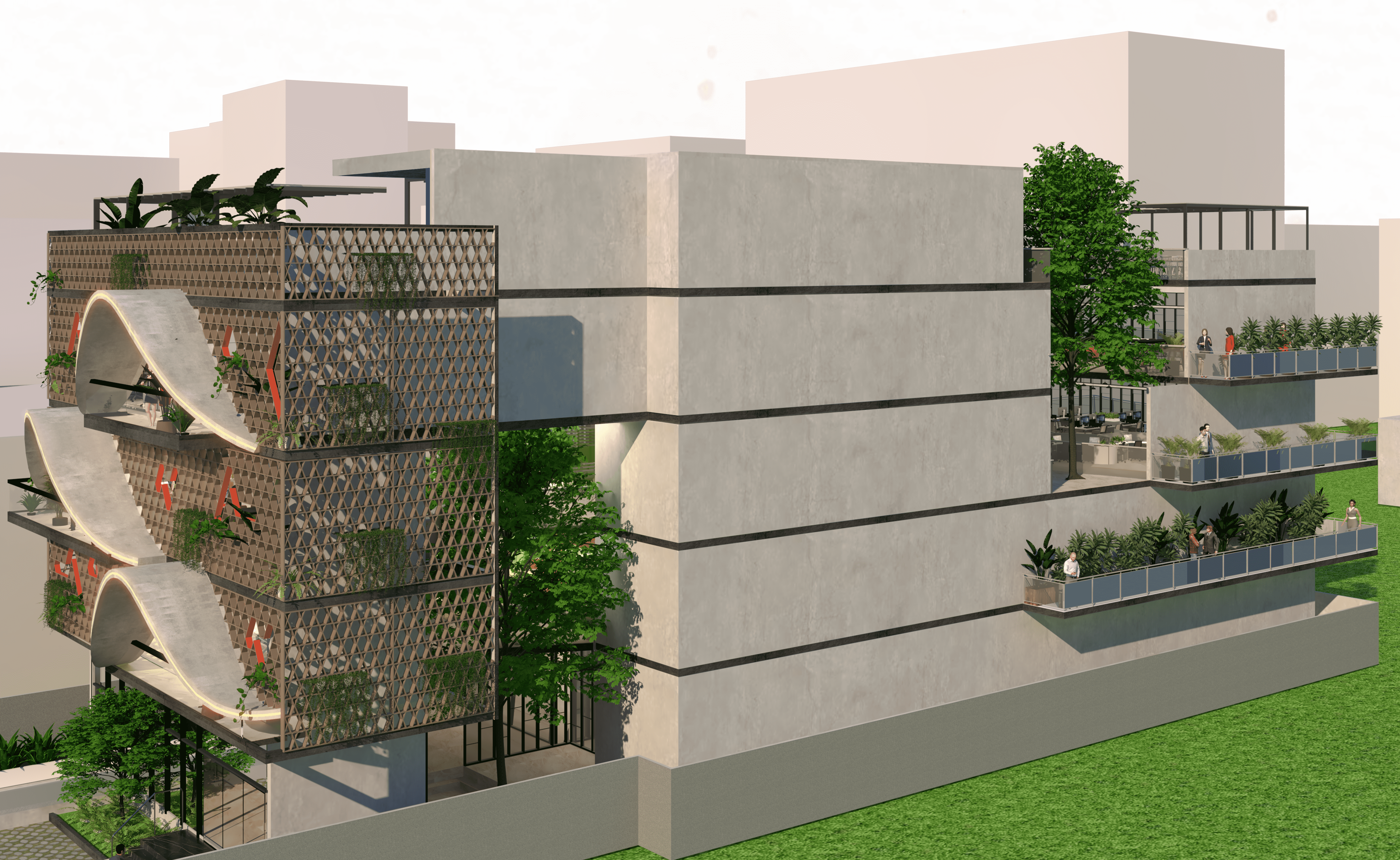 veiled commercial complex by A.J Architects - Architizer