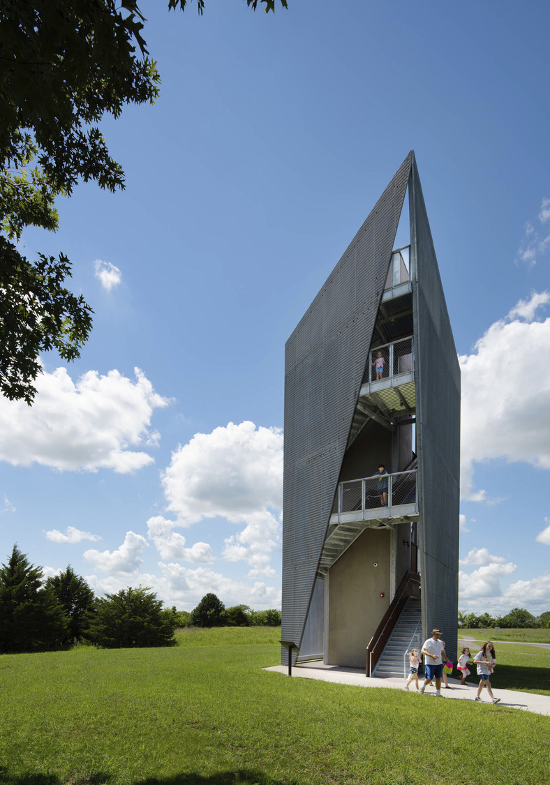 Russell and Helen Means Observation Tower at Kill Creek Park by SFS ...
