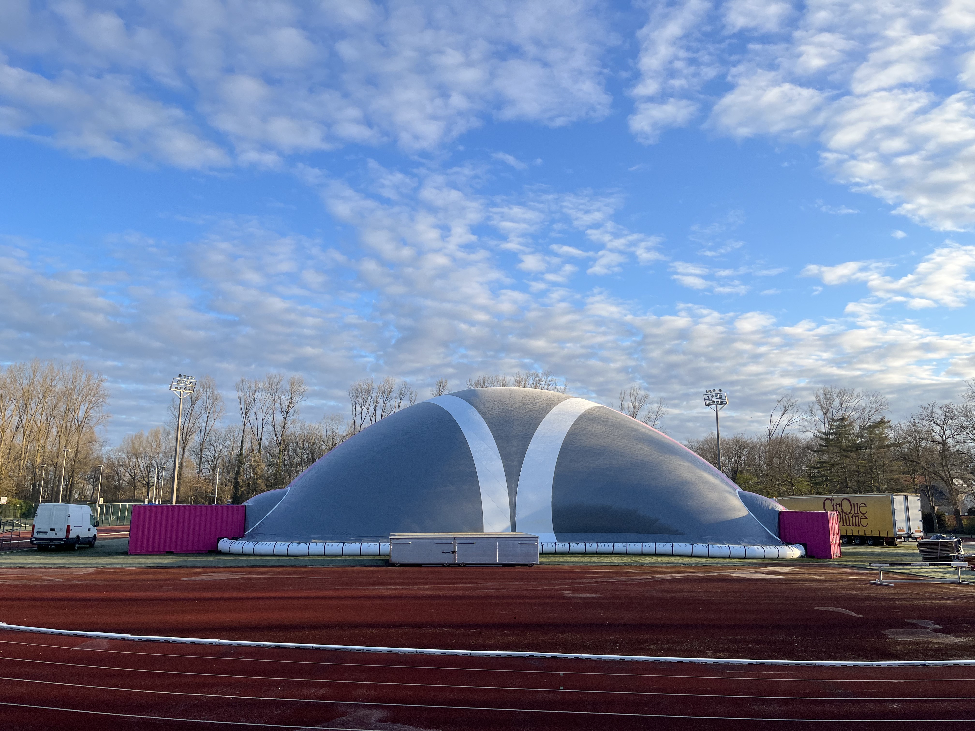 Les Fauves, inflatable circus tent by Dynamorphe - Architizer