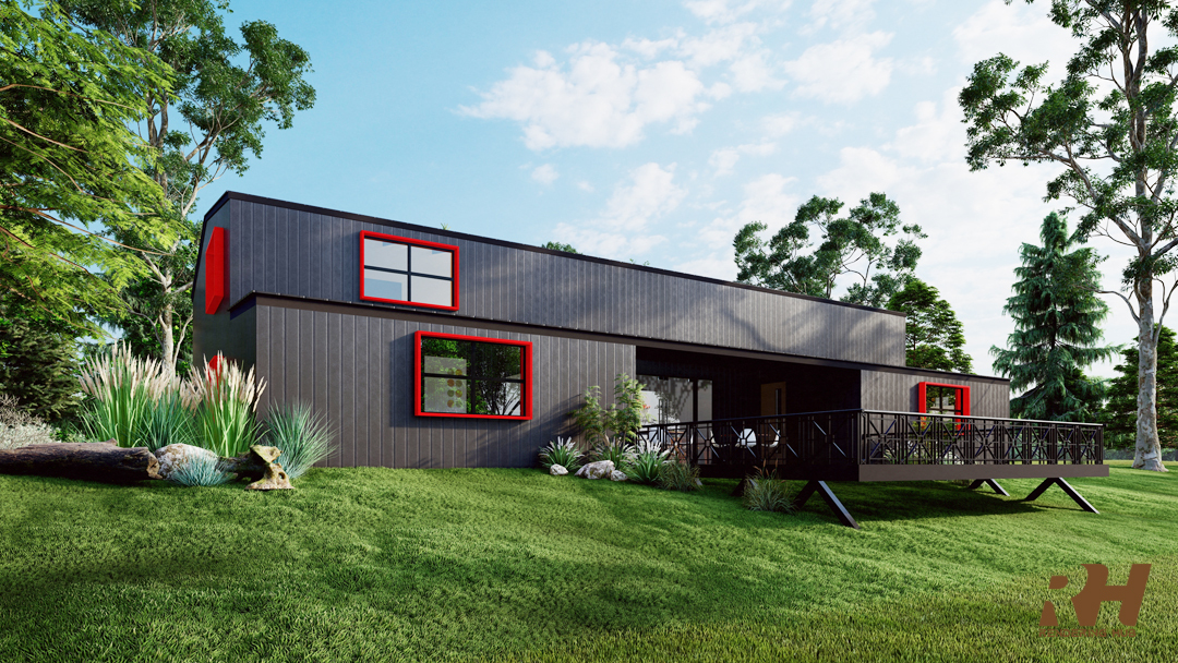 Container Restaurant Exterior Design & 3D Rendering by Rendering Hub ...
