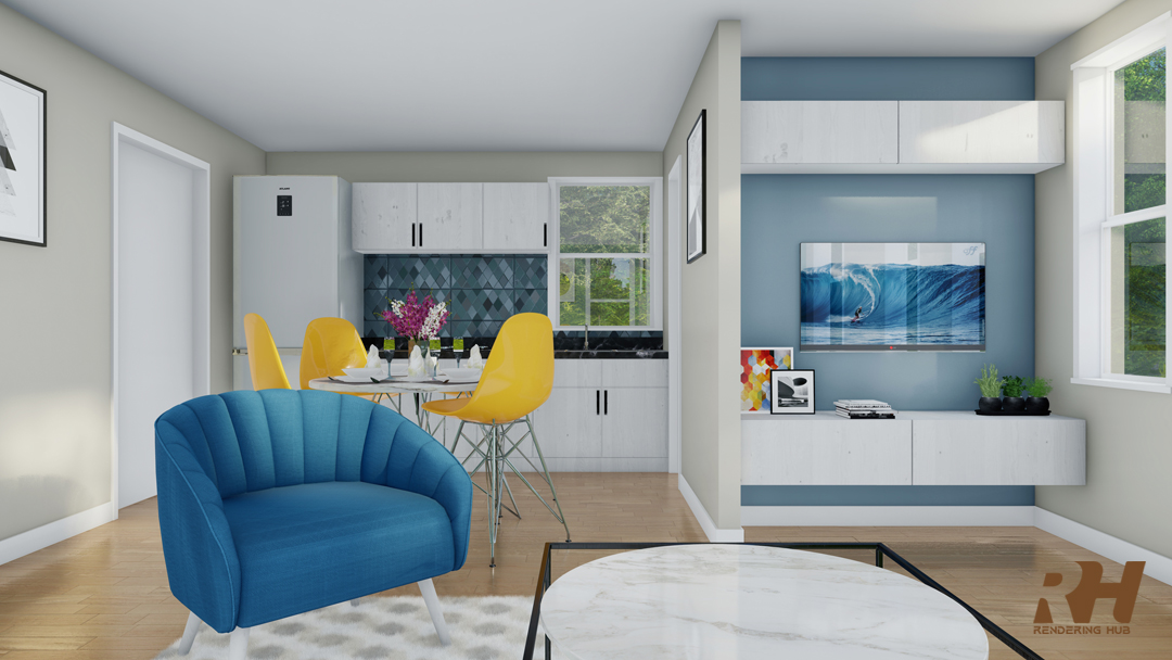 Container Restaurant Exterior Design & 3D Rendering by Rendering Hub ...