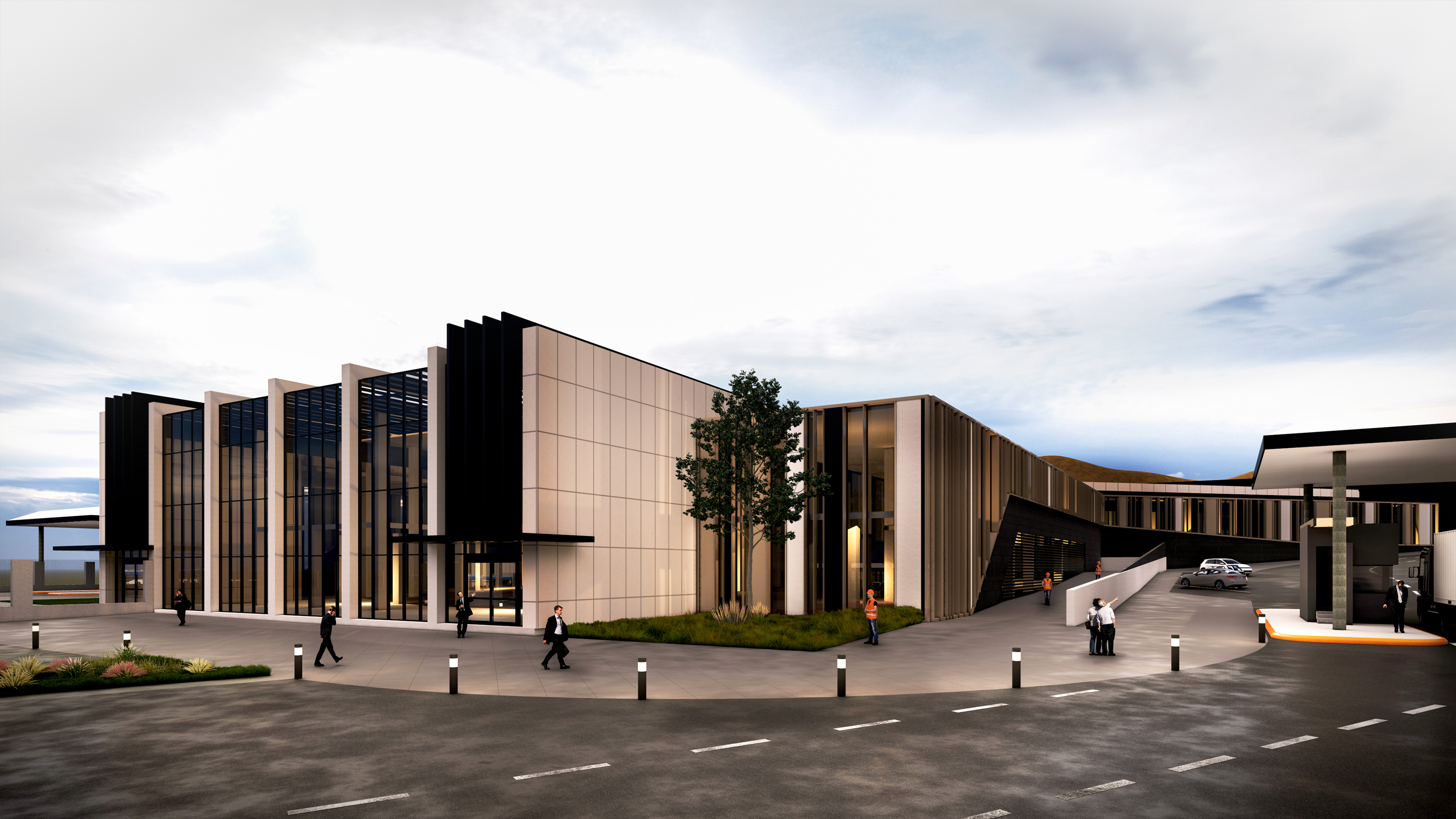 Gürbulak Border Gate and Transit Center by Aura Design Studio - Architizer
