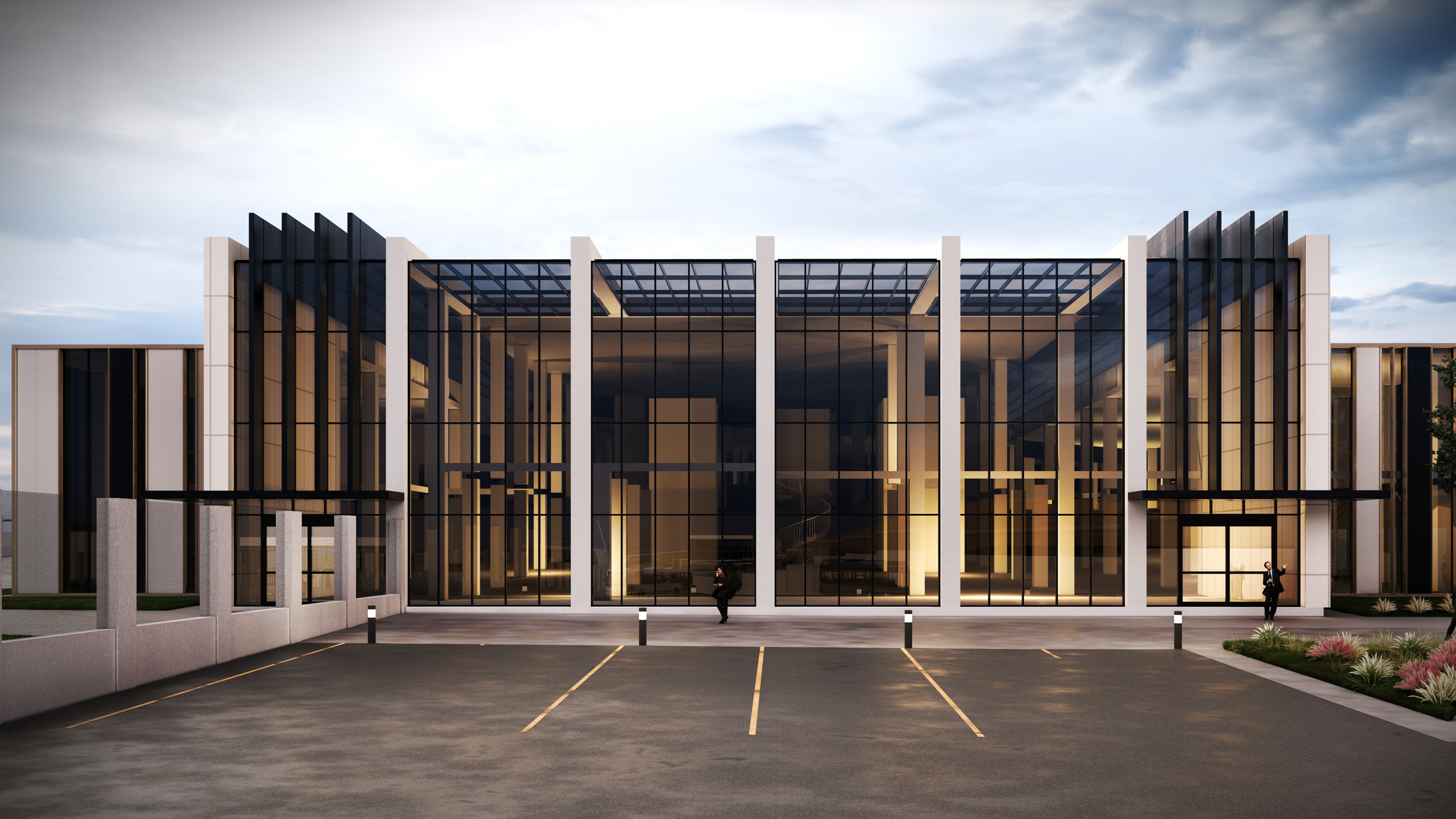 Gürbulak Border Gate and Transit Center by Aura Design Studio - Architizer