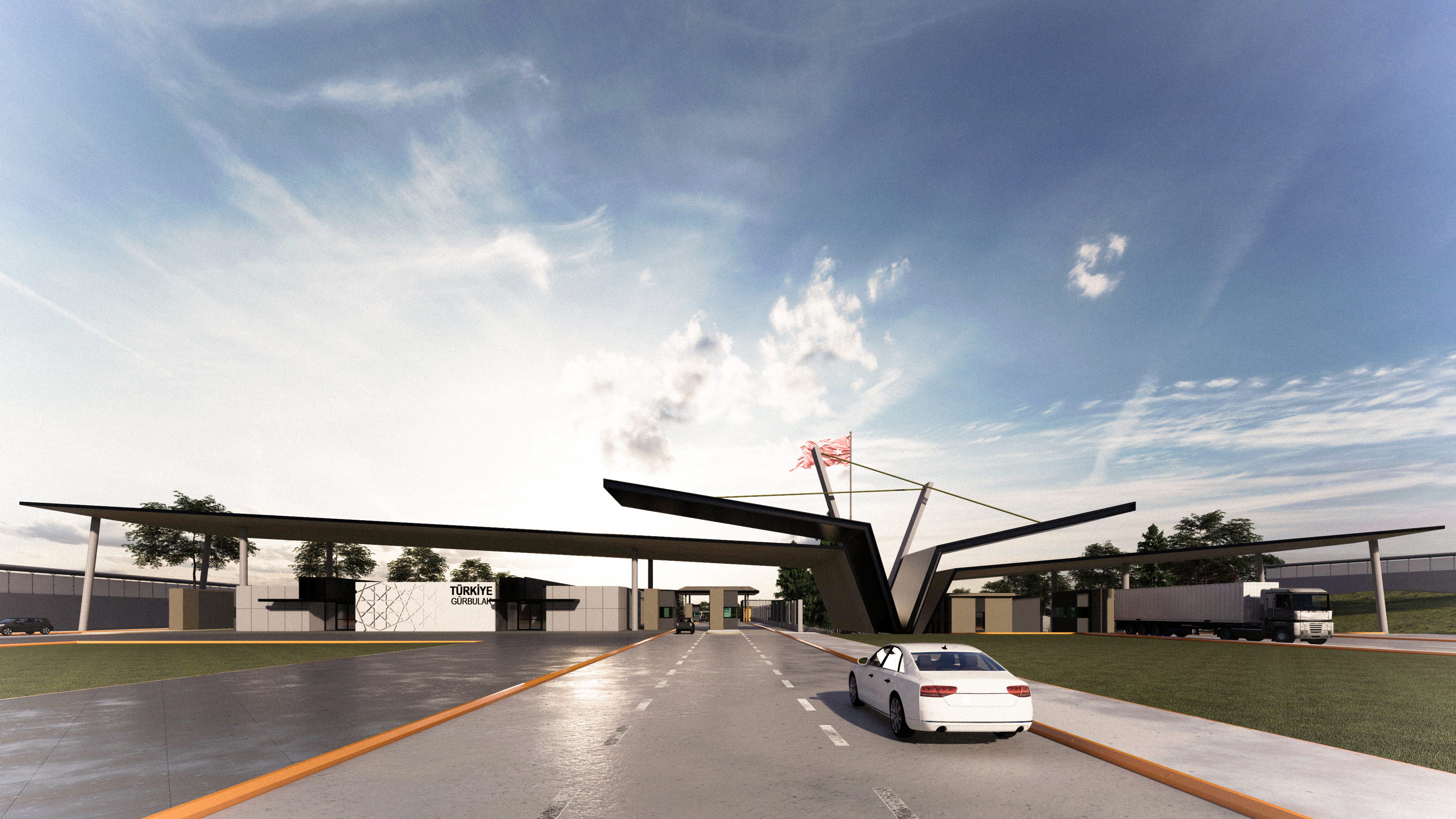 Gürbulak Border Gate and Transit Center by Aura Design Studio - Architizer