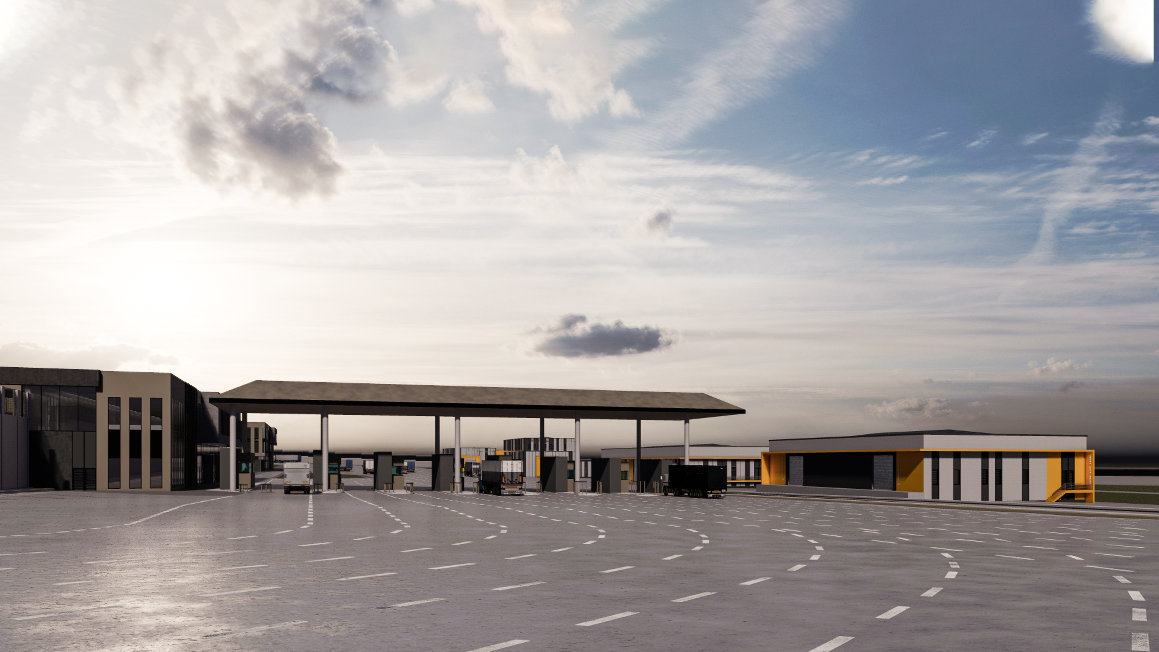 Gürbulak Border Gate and Transit Center by Aura Design Studio - Architizer