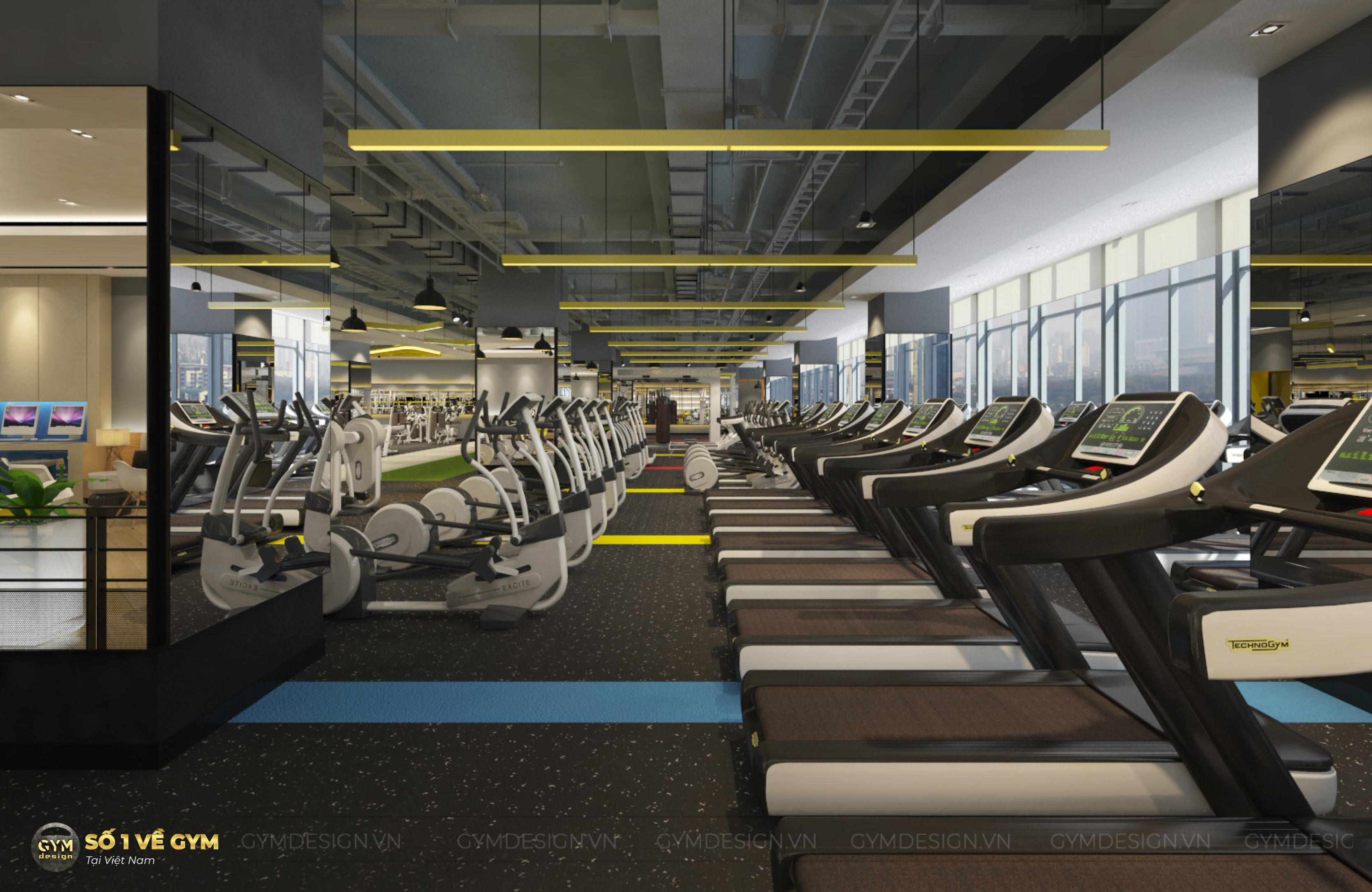Fitness center Gym 3D by GYMdesign - Fitness Center 3D - Architizer