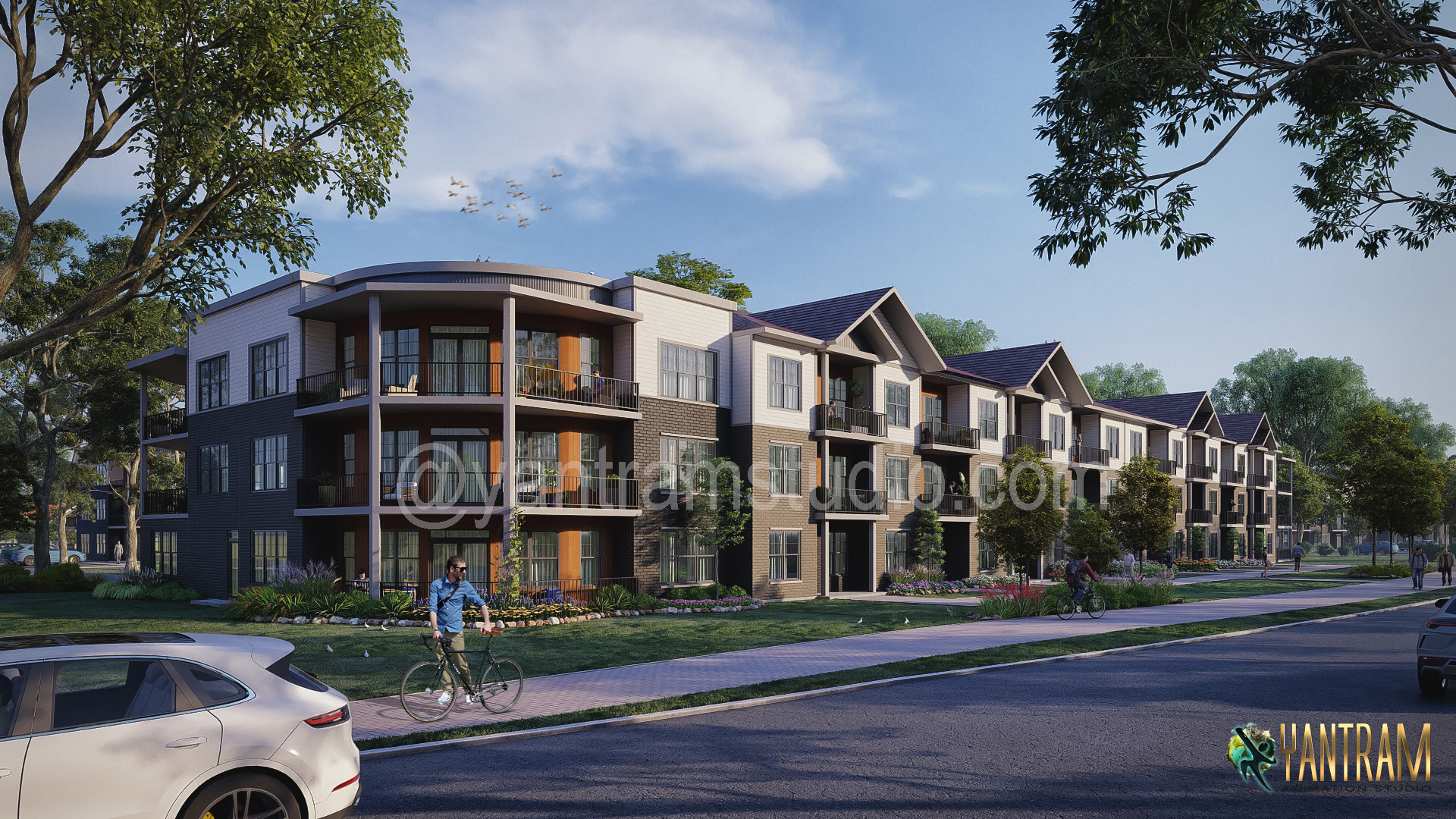 3D Architectural Visualization Visualize a Residential Apartments in ...