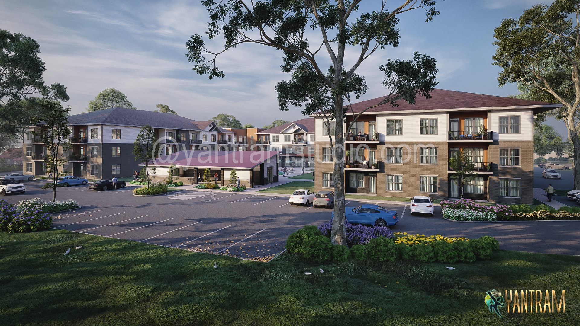 3D Architectural Visualization Visualize a Residential Apartments in ...