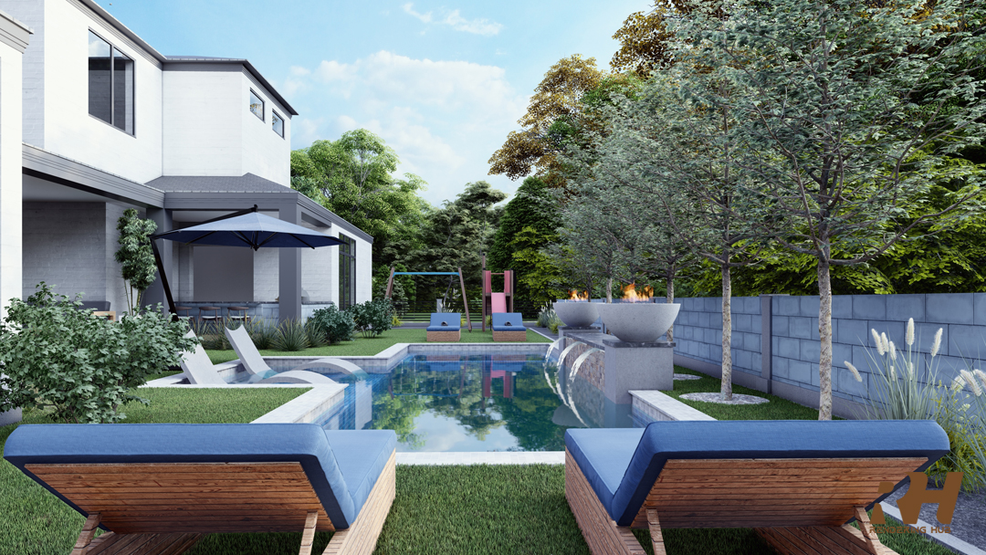 Idea 3550204: Residential Exterior 3D Rendering by Rendering Hub in ...