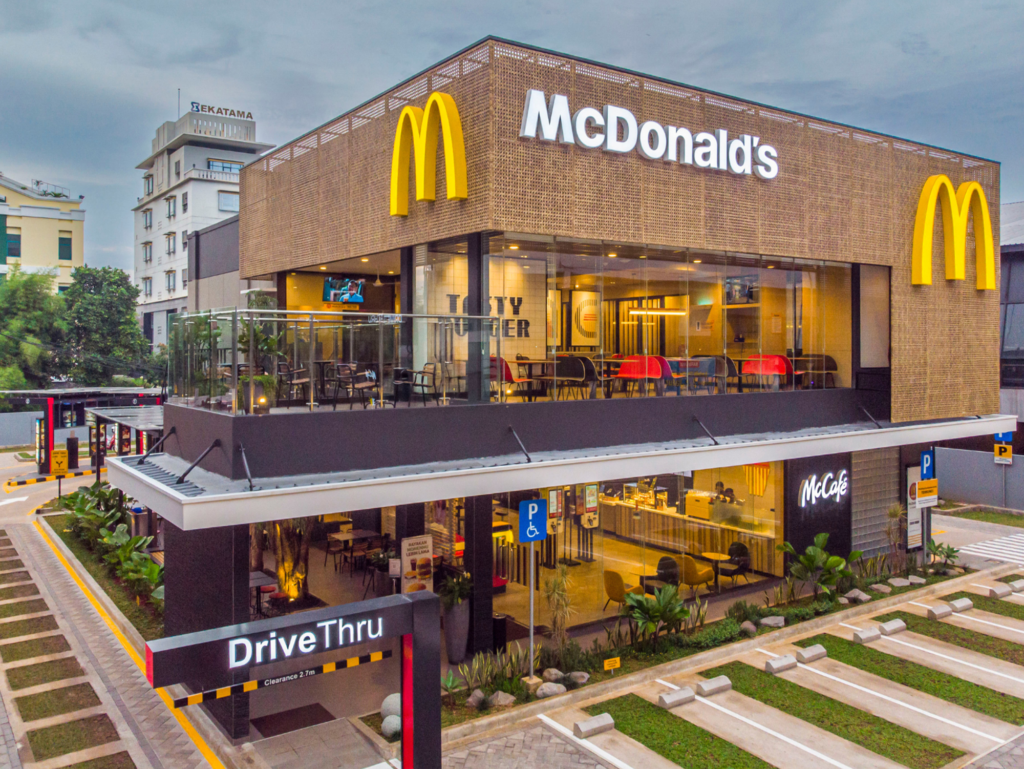 McDonald's Boulevard Barat by Aaksen Responsible Aarchitecture - Architizer