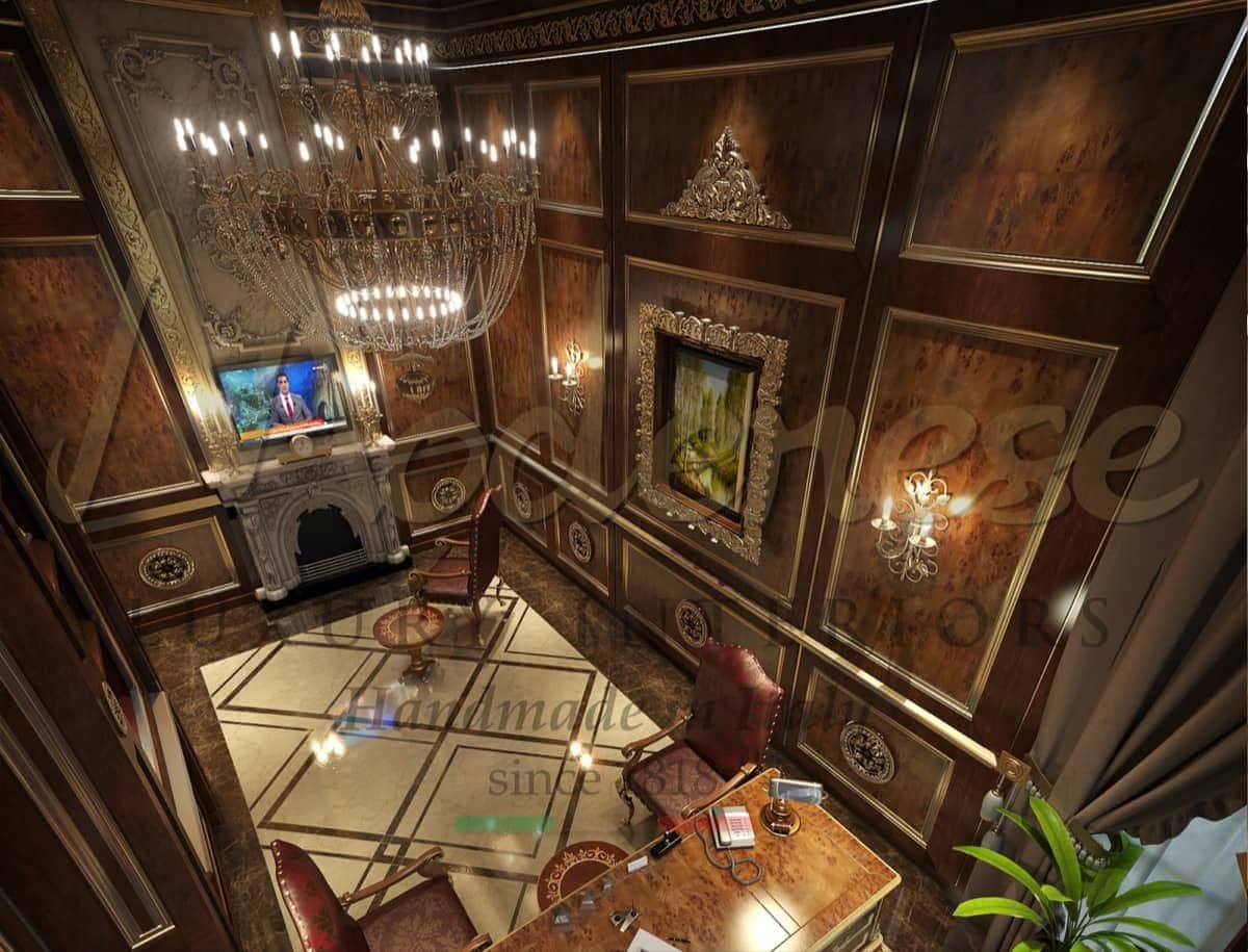 Amazing Classic Office Interior Design - Miami (USA) by MODENESE Luxury ...