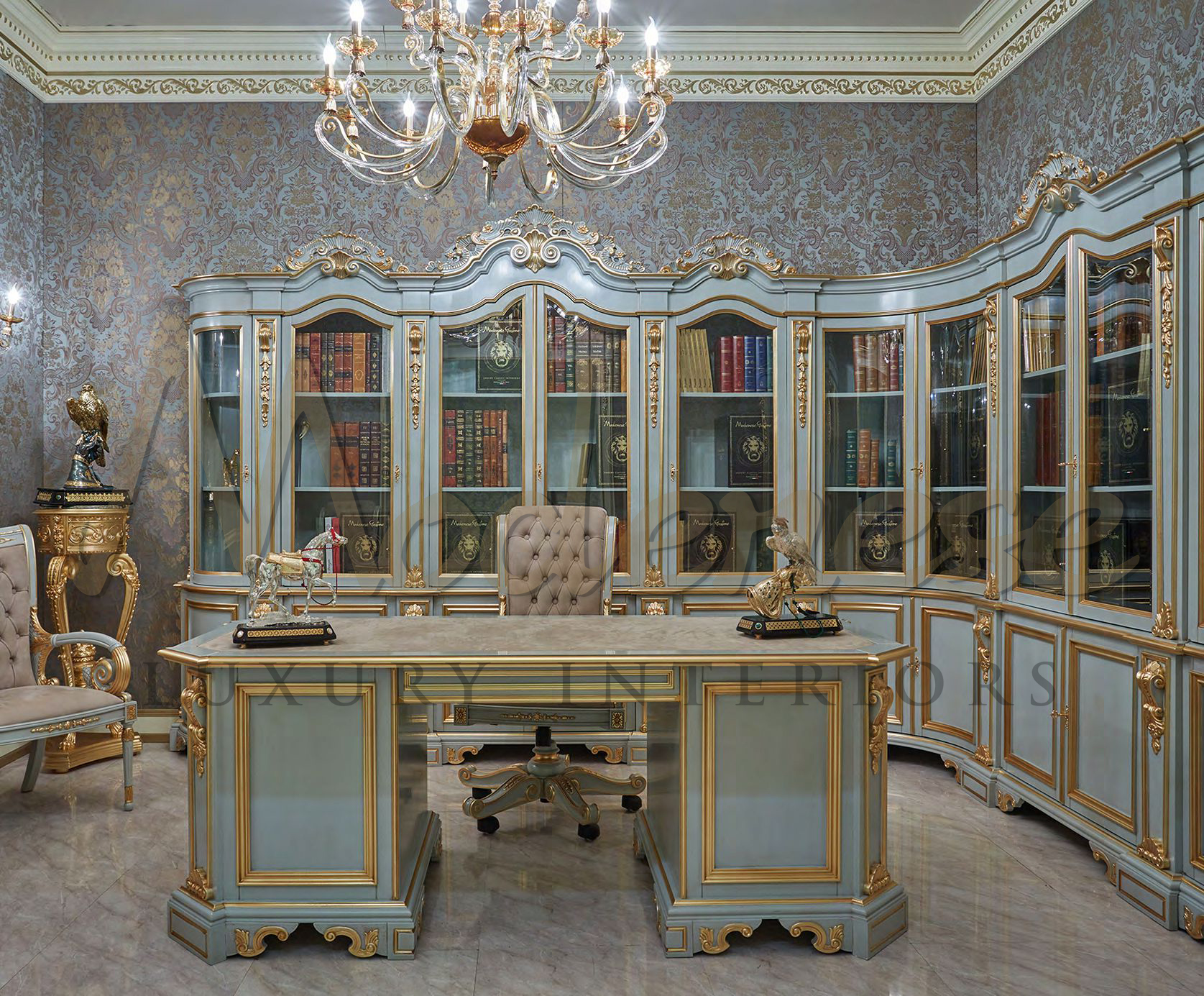 Classic Italian Office Design Project by MODENESE Luxury Interiors ...