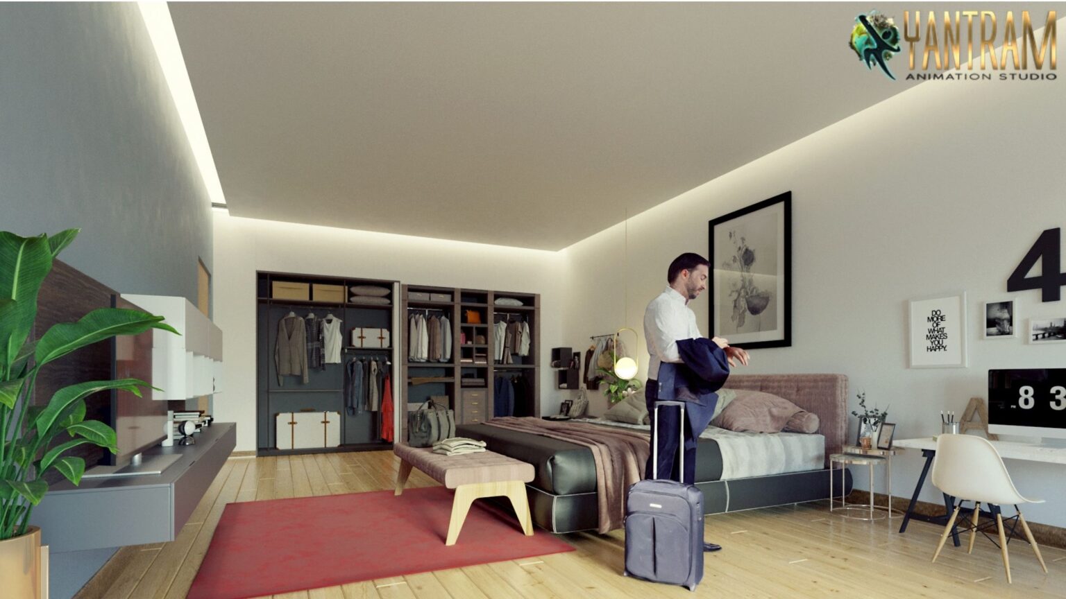 3D Architectural Visualization Companies designed a stunning apartment ...