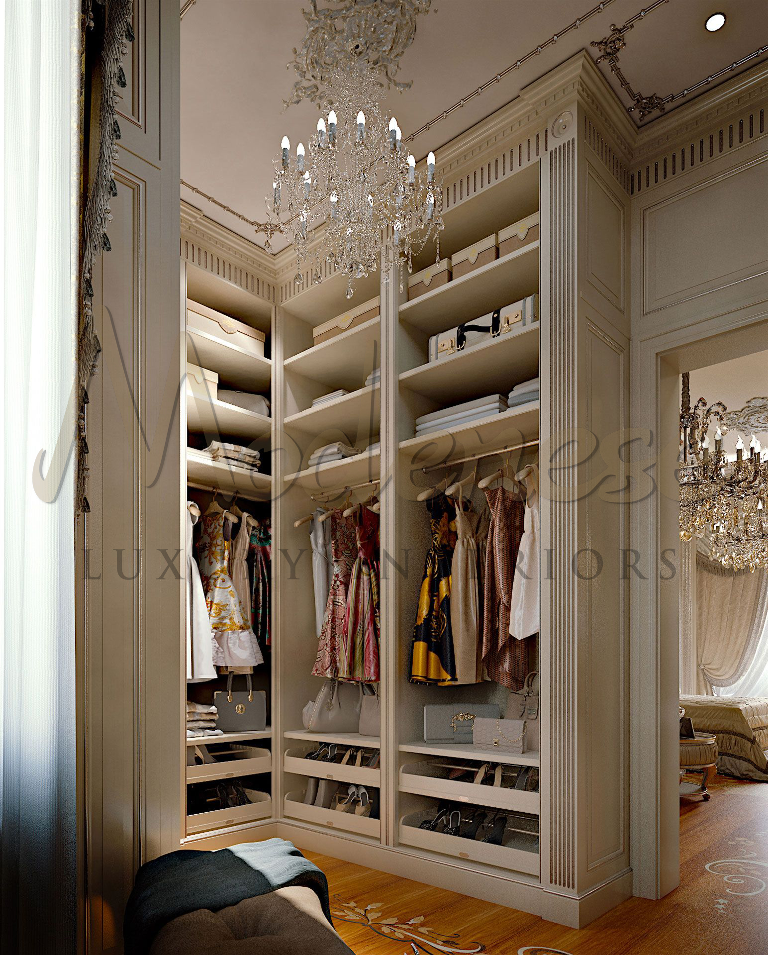 Gorgeous Dressing Room Design Idea For Home in London by MODENESE ...