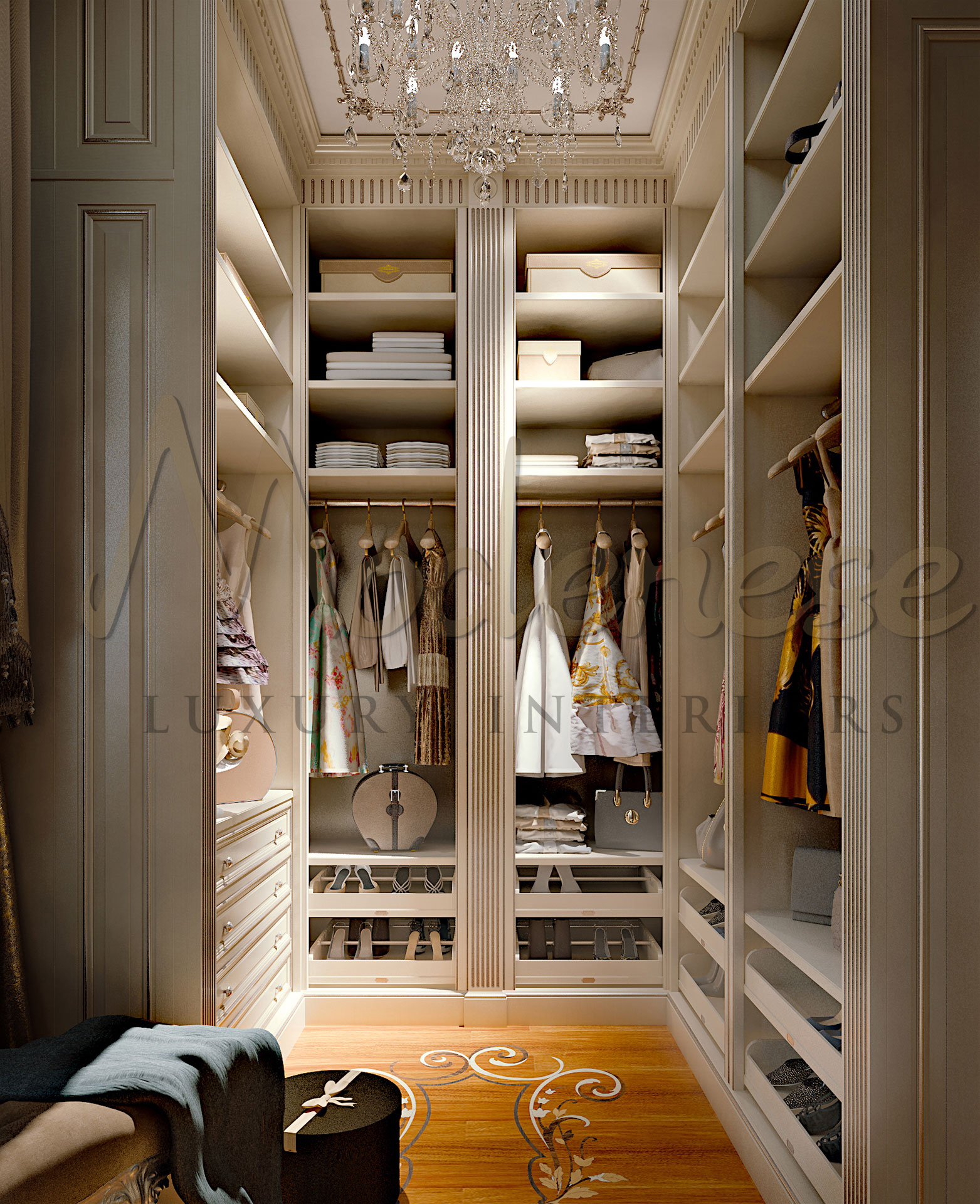 Gorgeous Dressing Room Design Idea For Home in London by MODENESE ...