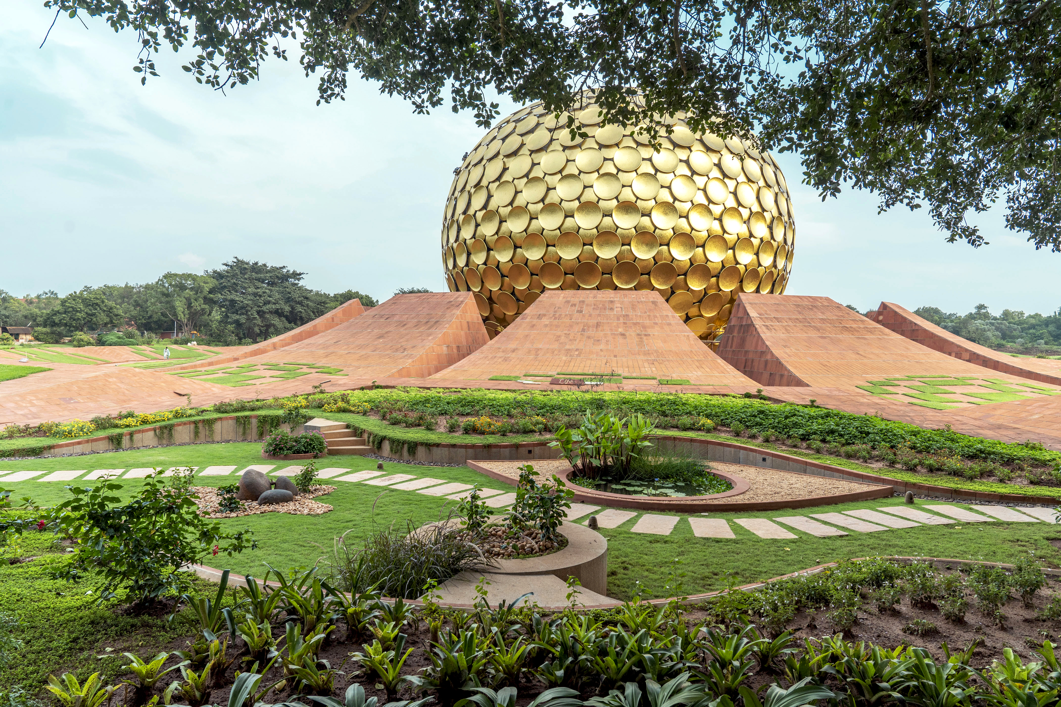 Matrimandir Gardens of Life and Power by The Native Platform - Architizer
