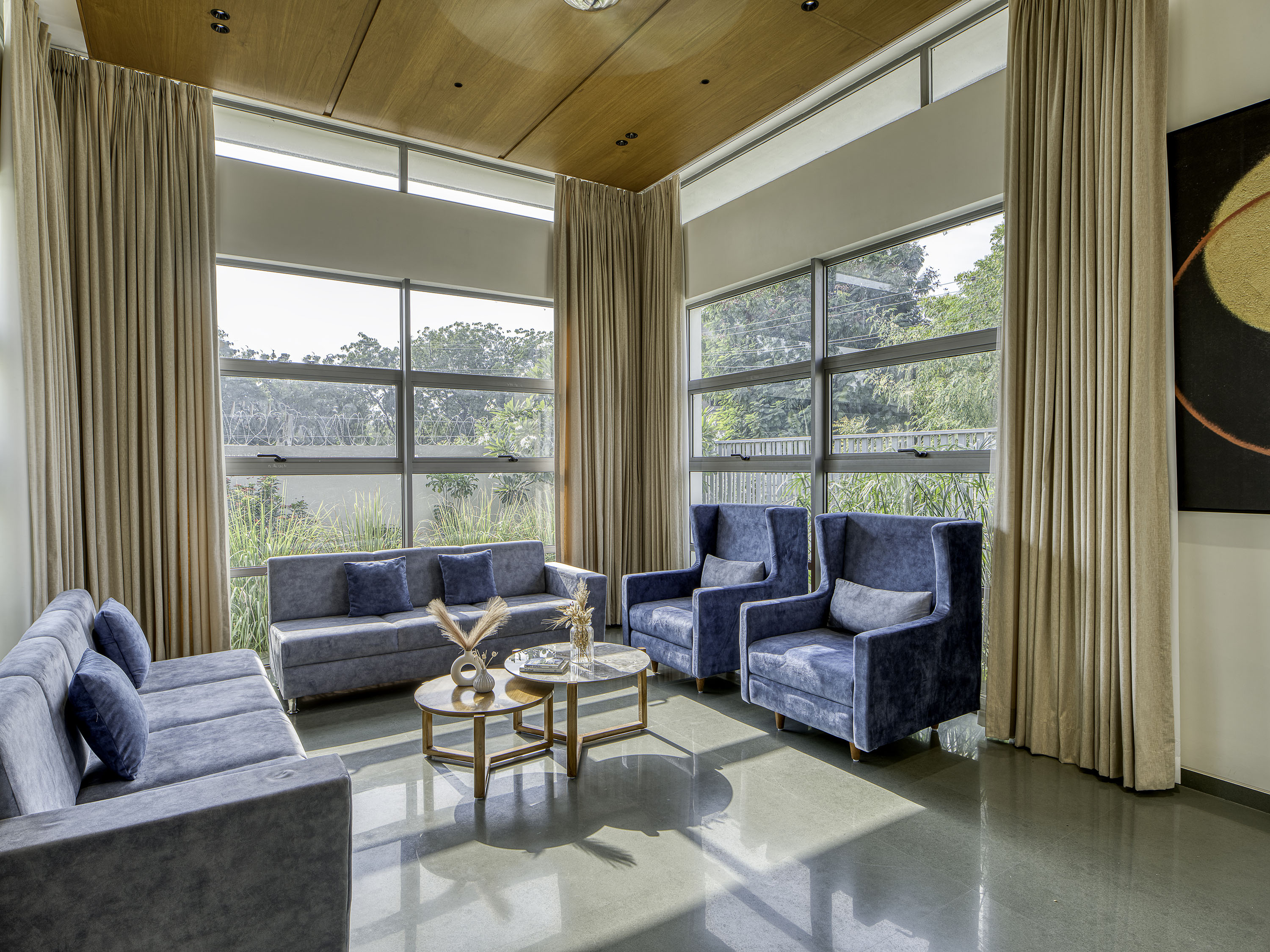 The linear courtyard house by Vicara design studio - Architizer