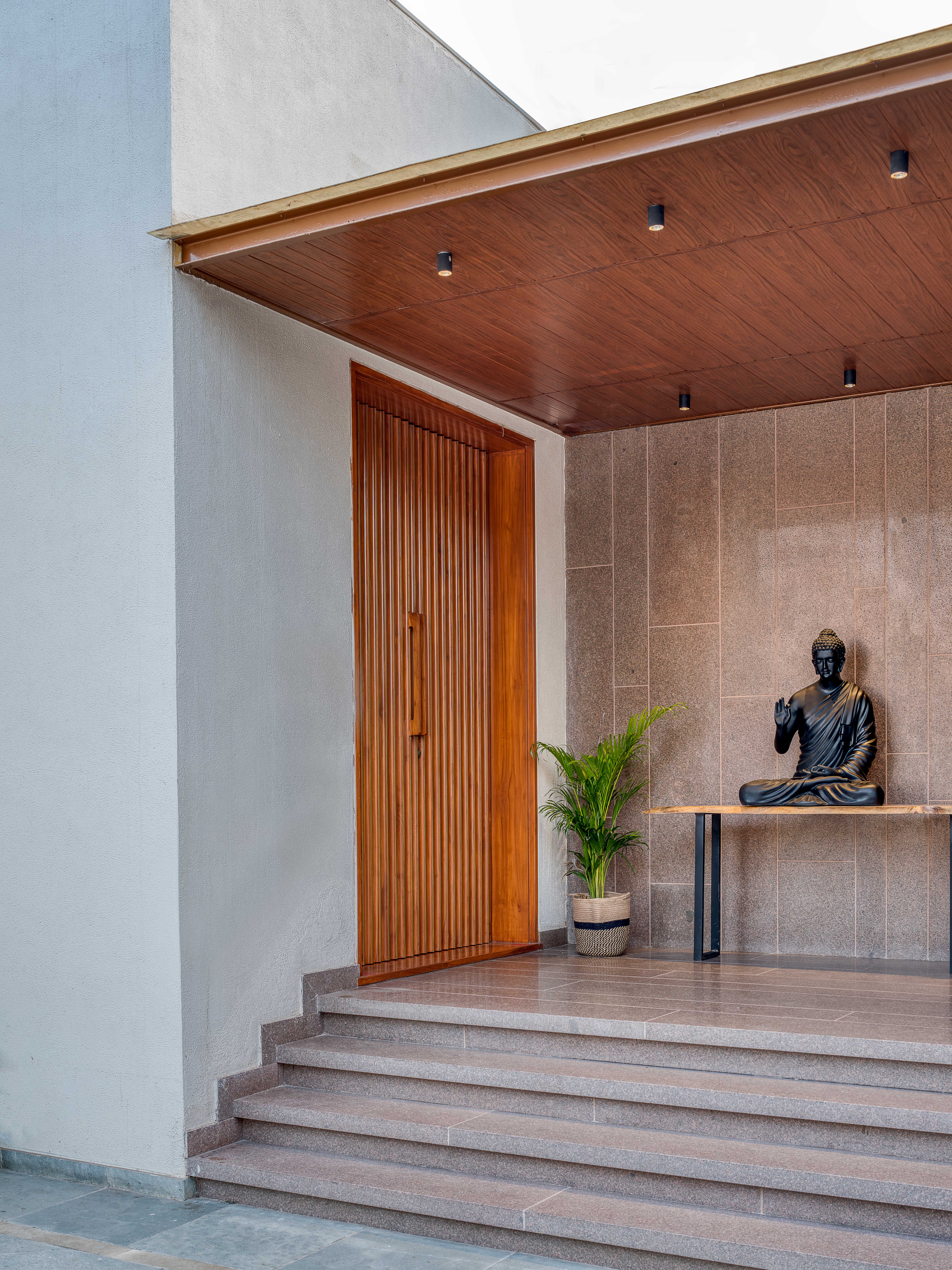 The linear courtyard house by Vicara design studio - Architizer