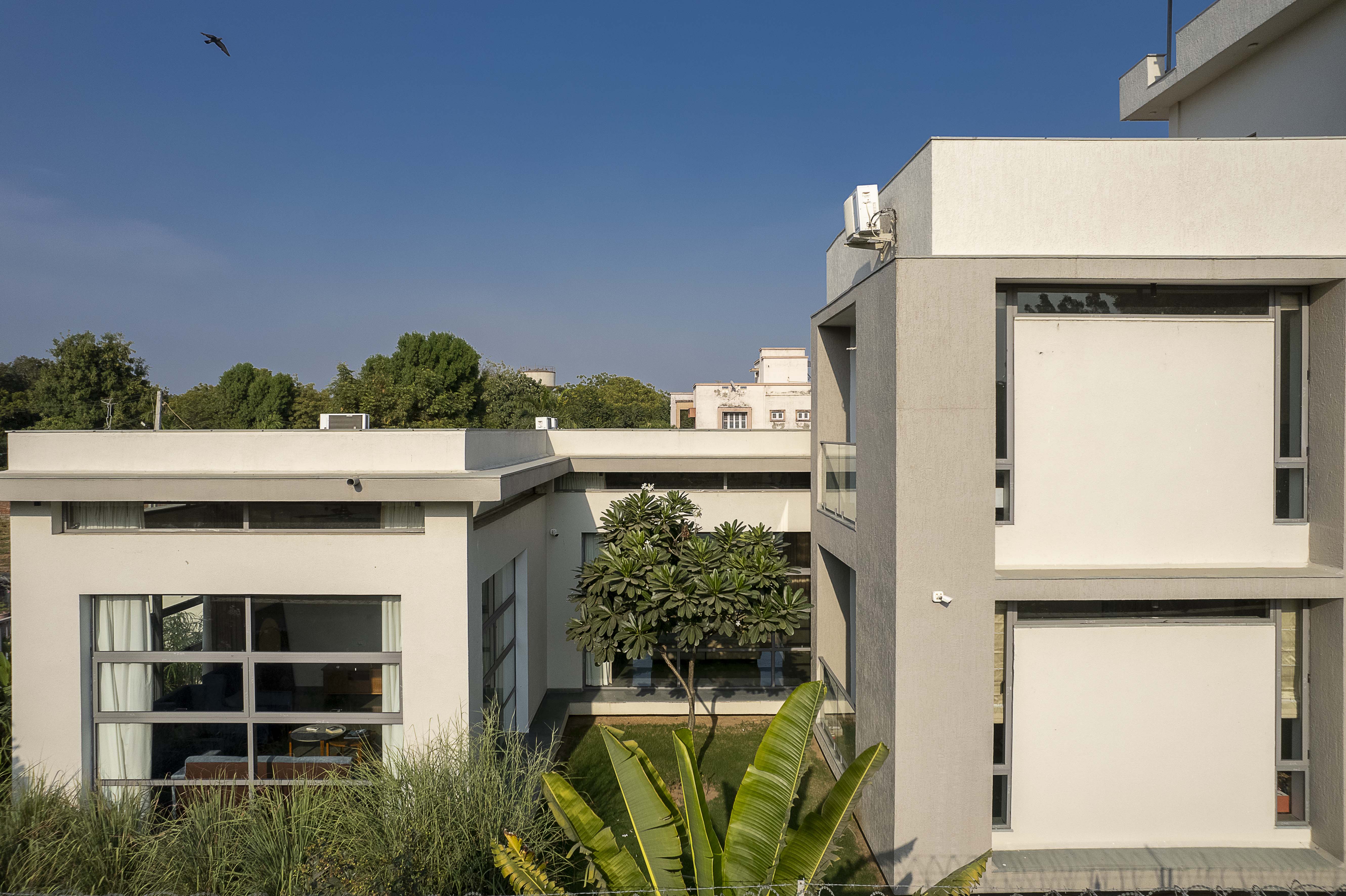 The linear courtyard house by Vicara design studio - Architizer