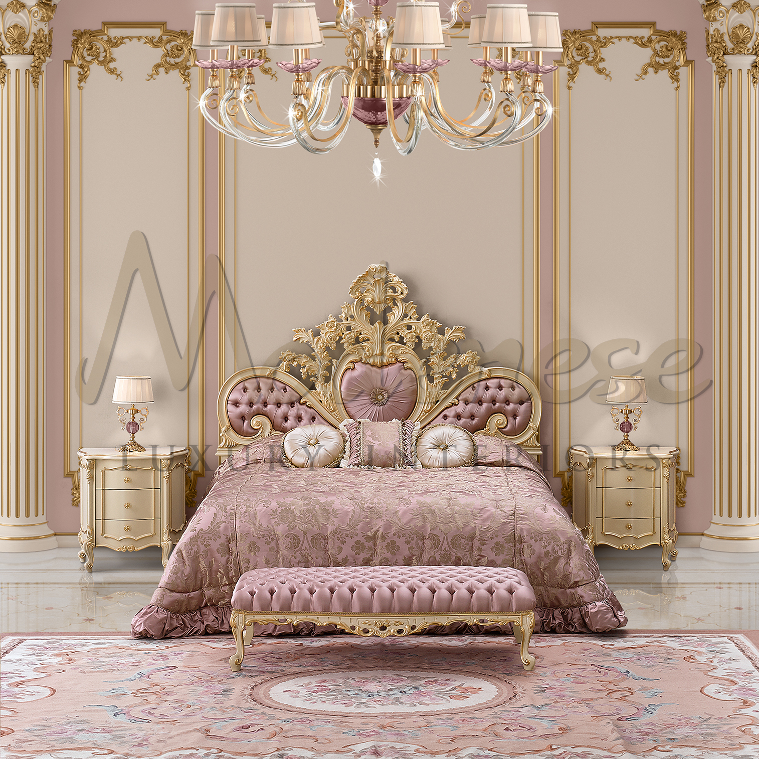 Traditional Classical Bedrooms For Luxurious Mansion by MODENESE Luxury ...