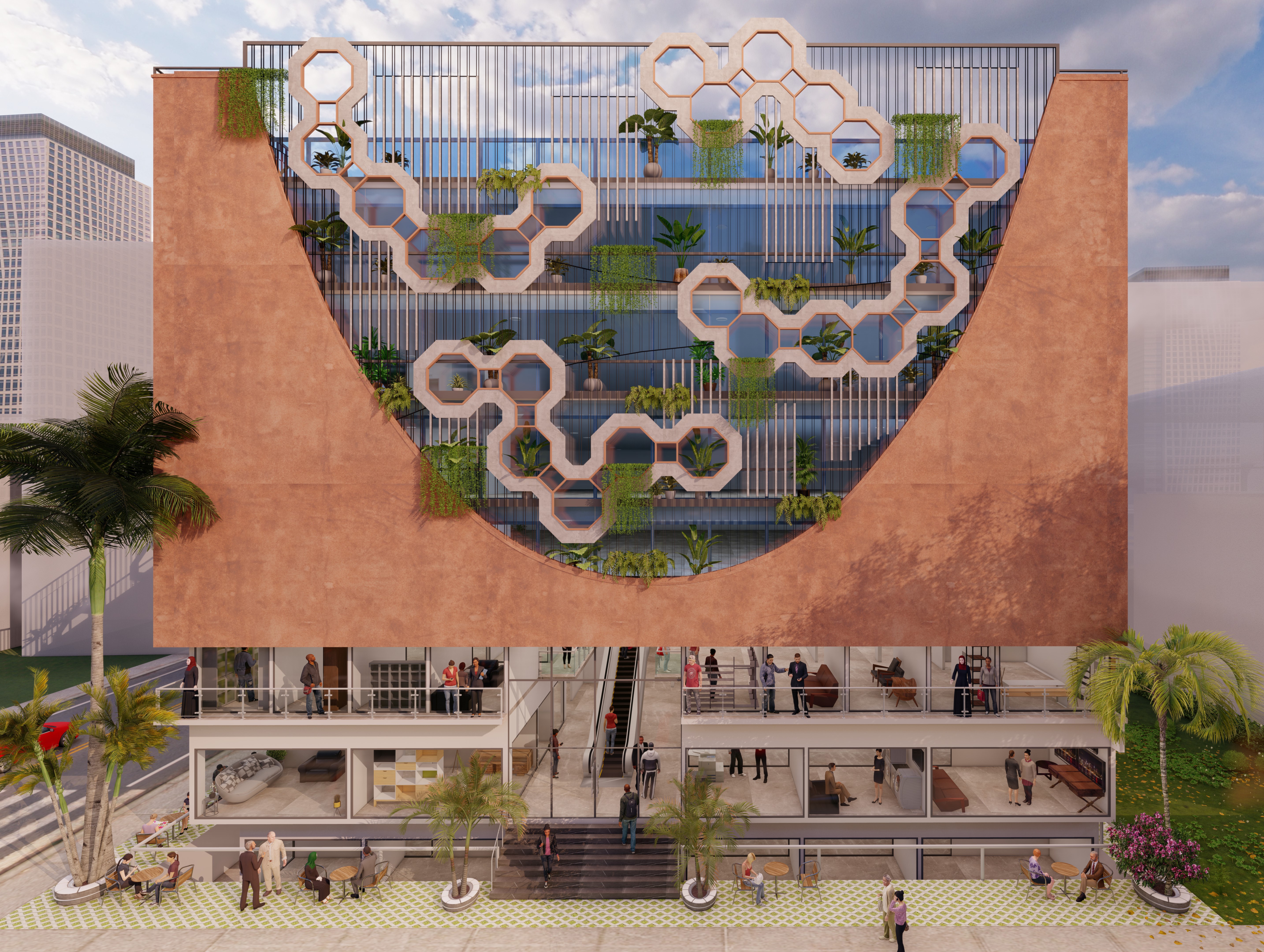 veiled commercial complex by A.J Architects - Architizer